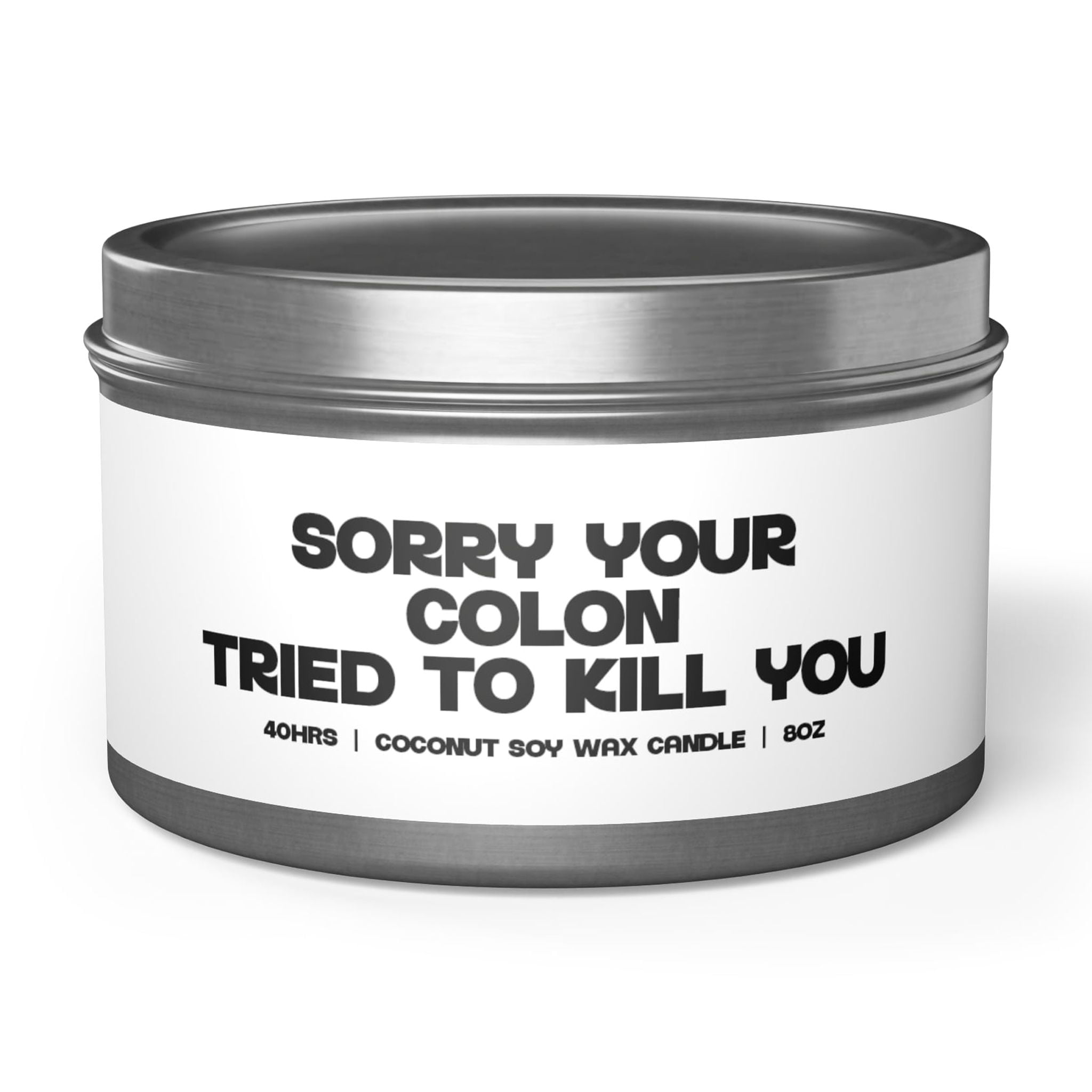 Colon Colorectal Cancer Tin Candle Gifts Home Office Decor Vanilla ...