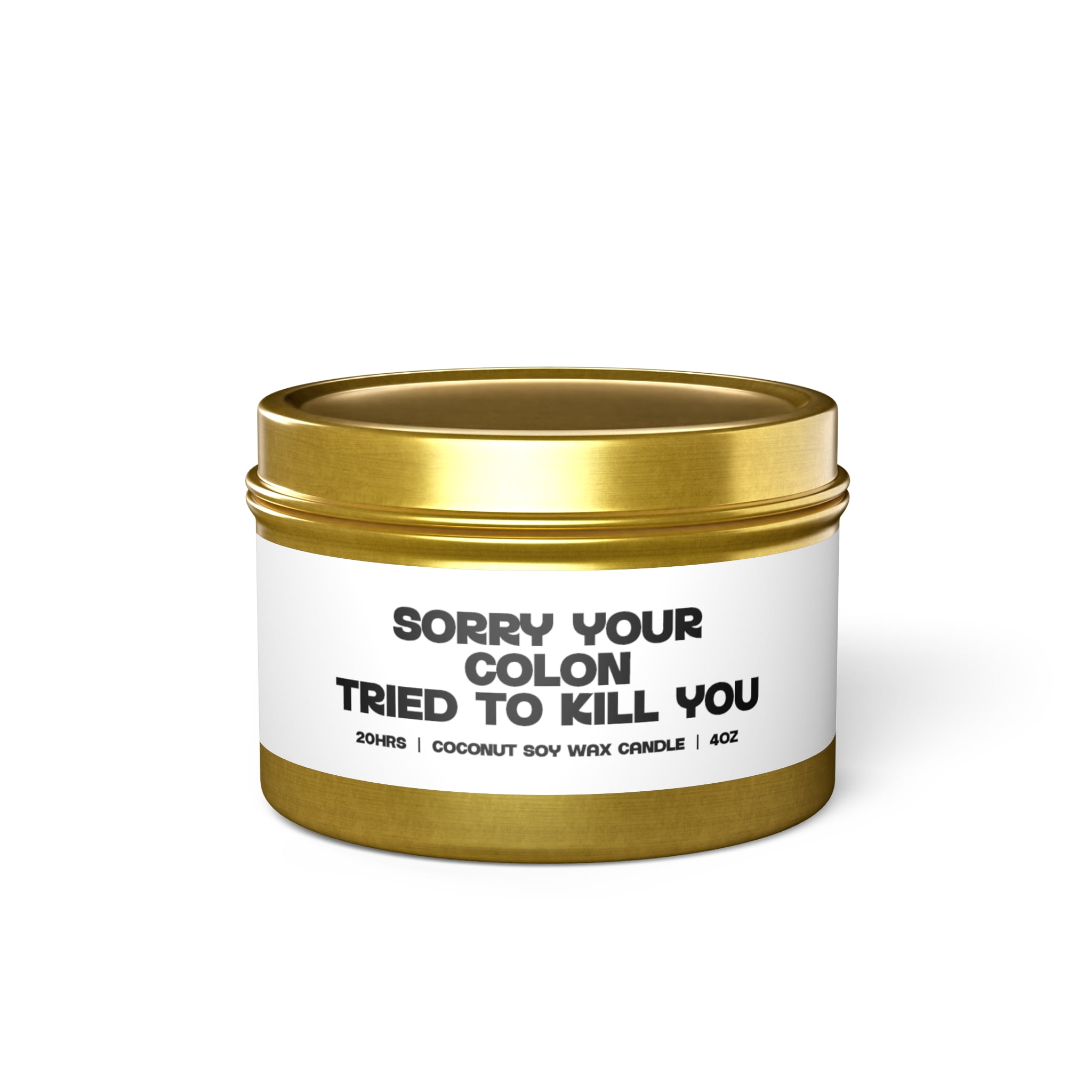 Colon Colorectal Cancer Tin Candle Gifts Home Office Decor Vanilla ...