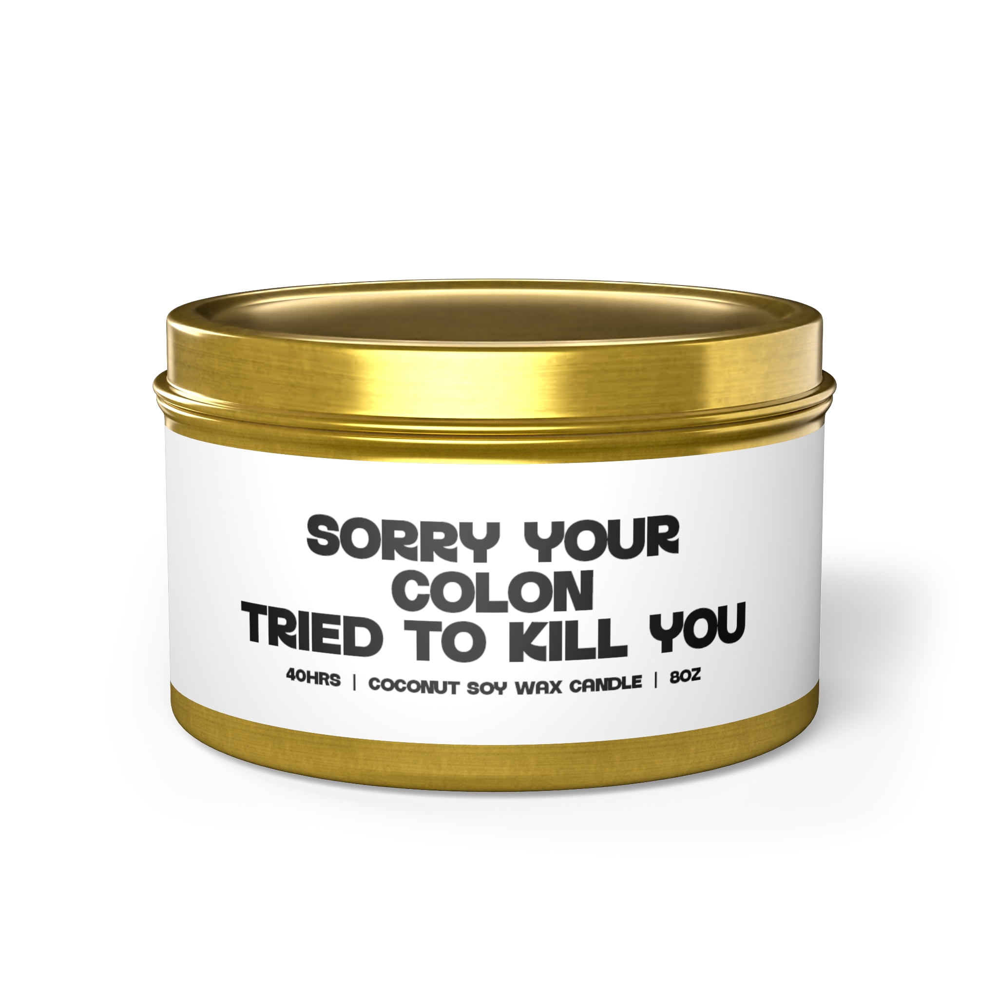 Colon Colorectal Cancer Tin Candle Gifts Home Office Decor Vanilla ...