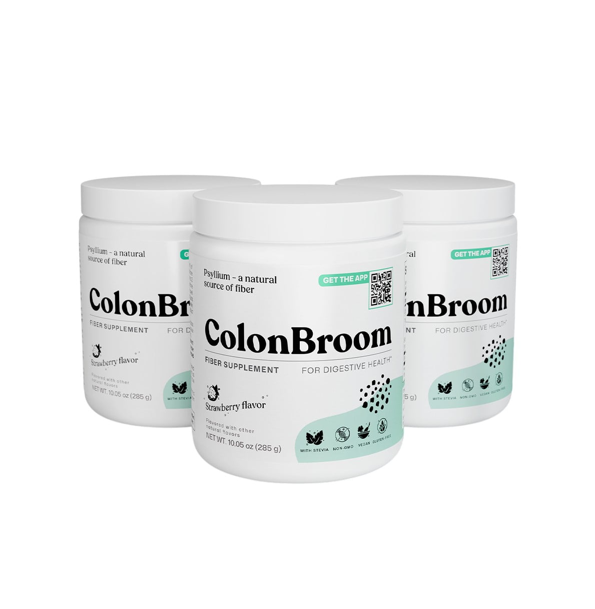 ColonBroom Psyllium Husk Powders (Strawberry, 150 Servings) - Colon ...