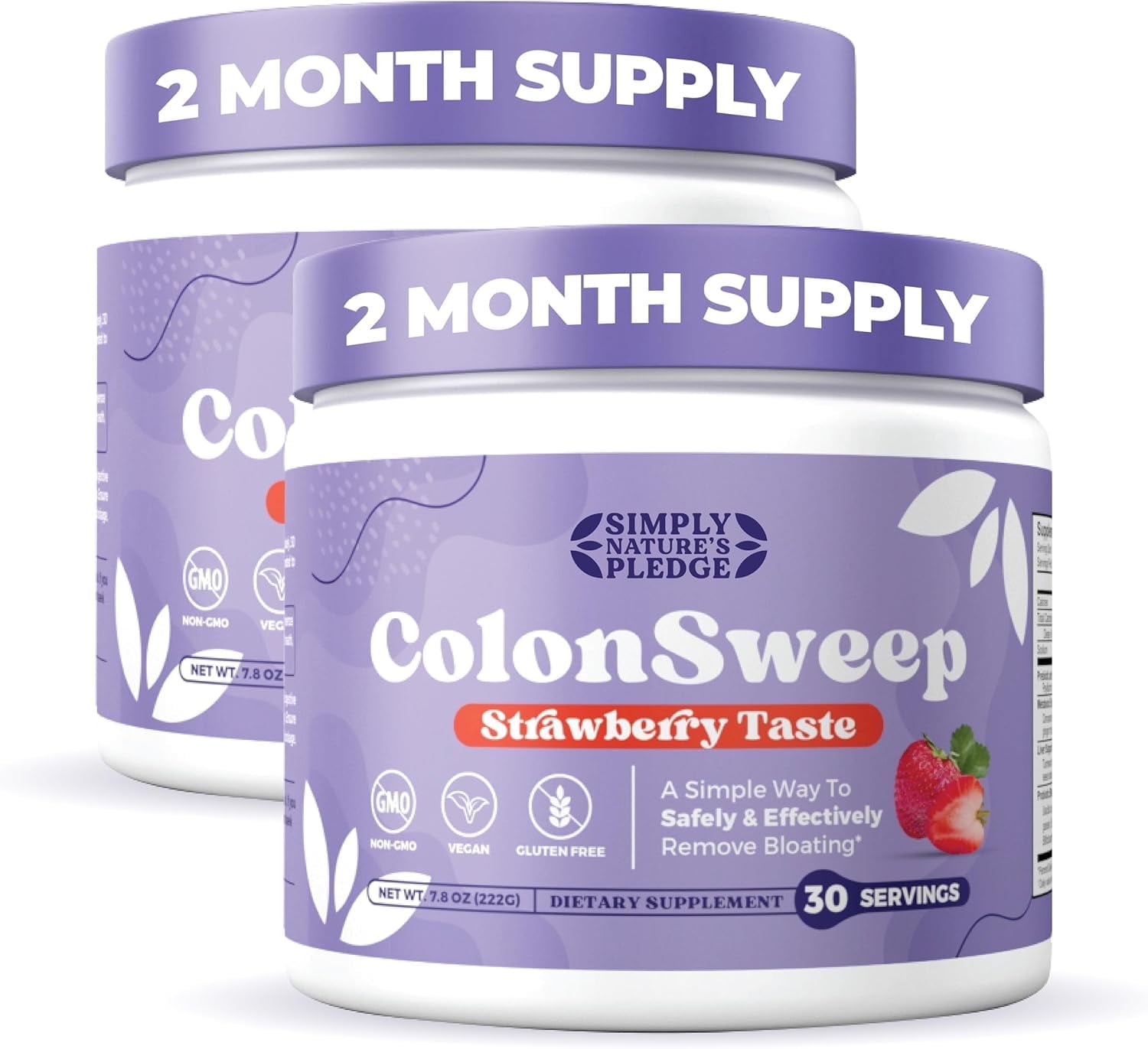 ColonSweep - Strawberry Flavored Probiotic Psyllium Husk Powder Colon ...