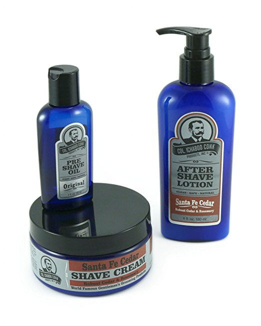 Colonel Conk 3 piece All Natural shaving kit - Santa Fe Cedar - Walmart ...