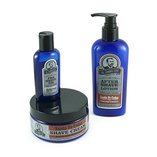 Colonel Conk 3 piece All Natural shaving kit - Santa Fe Cedar - Walmart ...