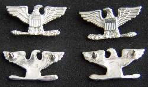 Colonel Navy Captain Collar Insignia Sterling set of 3 - Walmart.com
