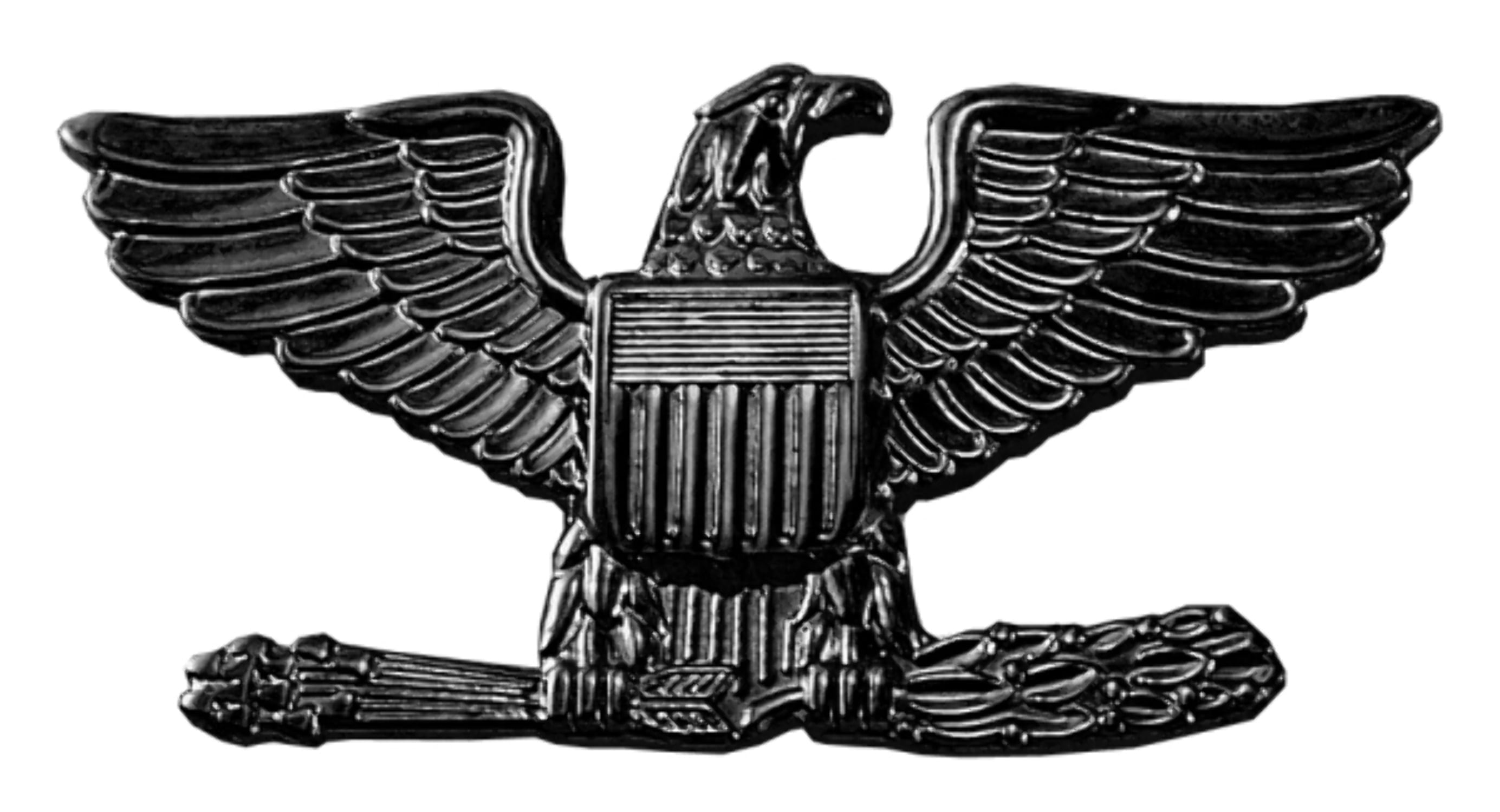 Hero’s Pride Colonel Insignia Pins – Black – Clutch Back – 1" High ...