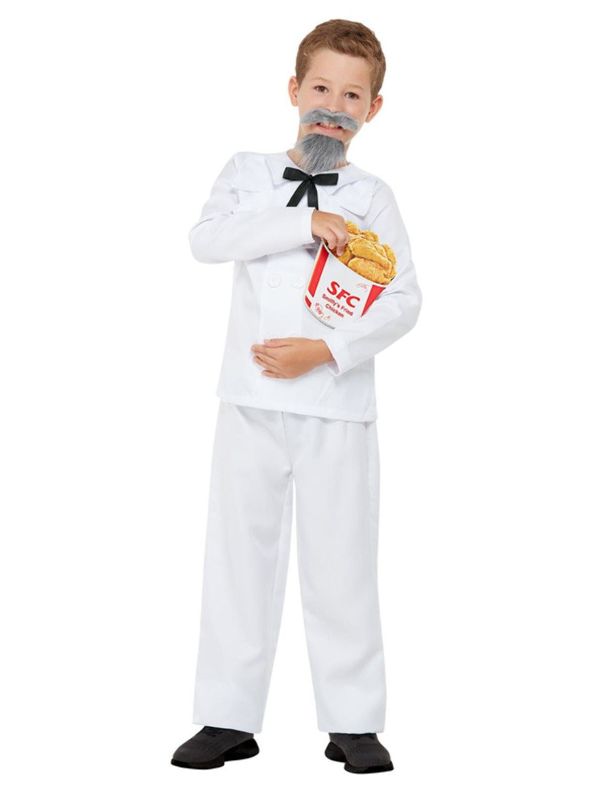 Colonel Sanders Child Costume Suit Beard KFC Fried Chicken Kids Boys ...