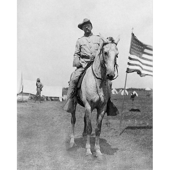 Colonel Theodore Roosevelt Rough Riders - Style A - 24x36 Inch ...