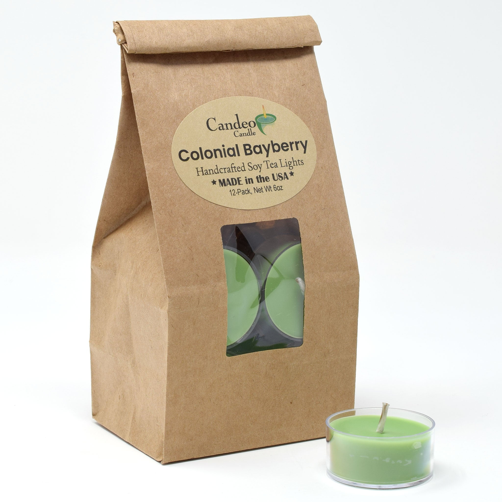 Colonial Bayberry, Soy Tea Light 12-Pack - Walmart.com