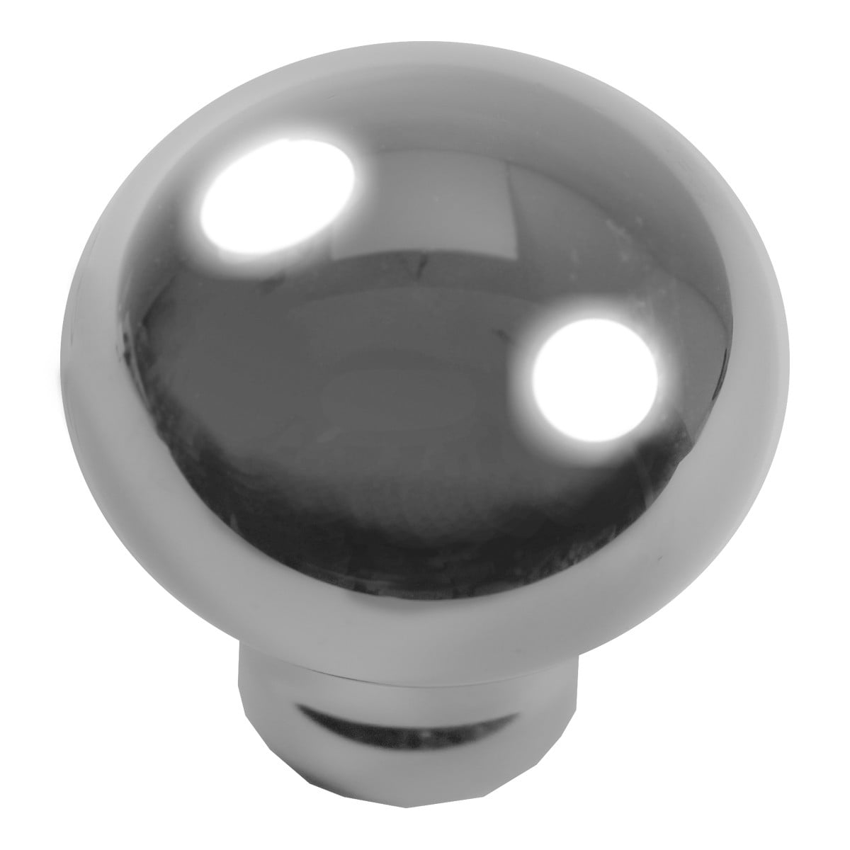 Colonial Bright Chrome Plated Brass 1" Dia Cabinet Doorknob Pull Handle ...