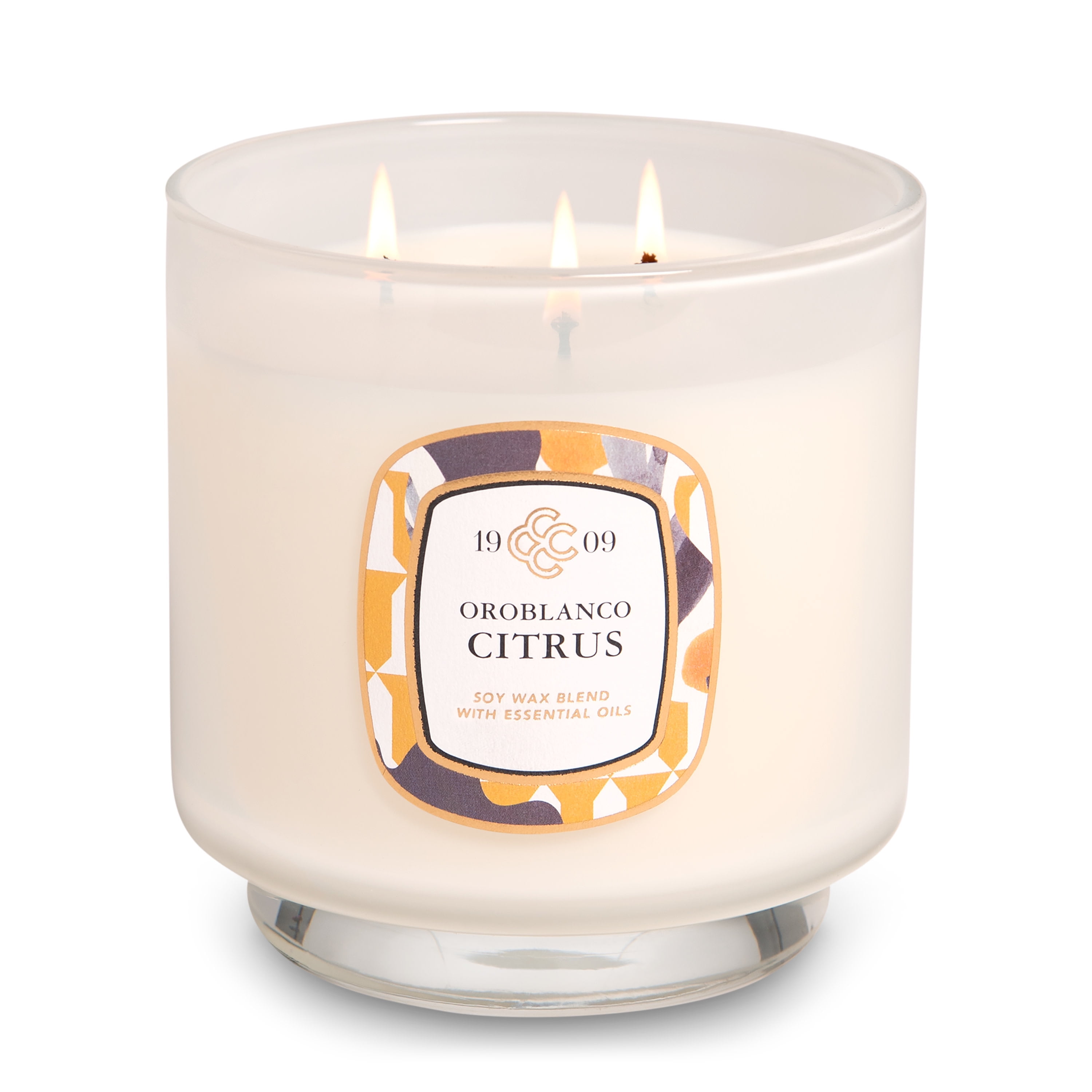 Colonial Candle 1909 Oroblanco Citrus Scented Jar Candle, 3 Wick, 20 oz ...