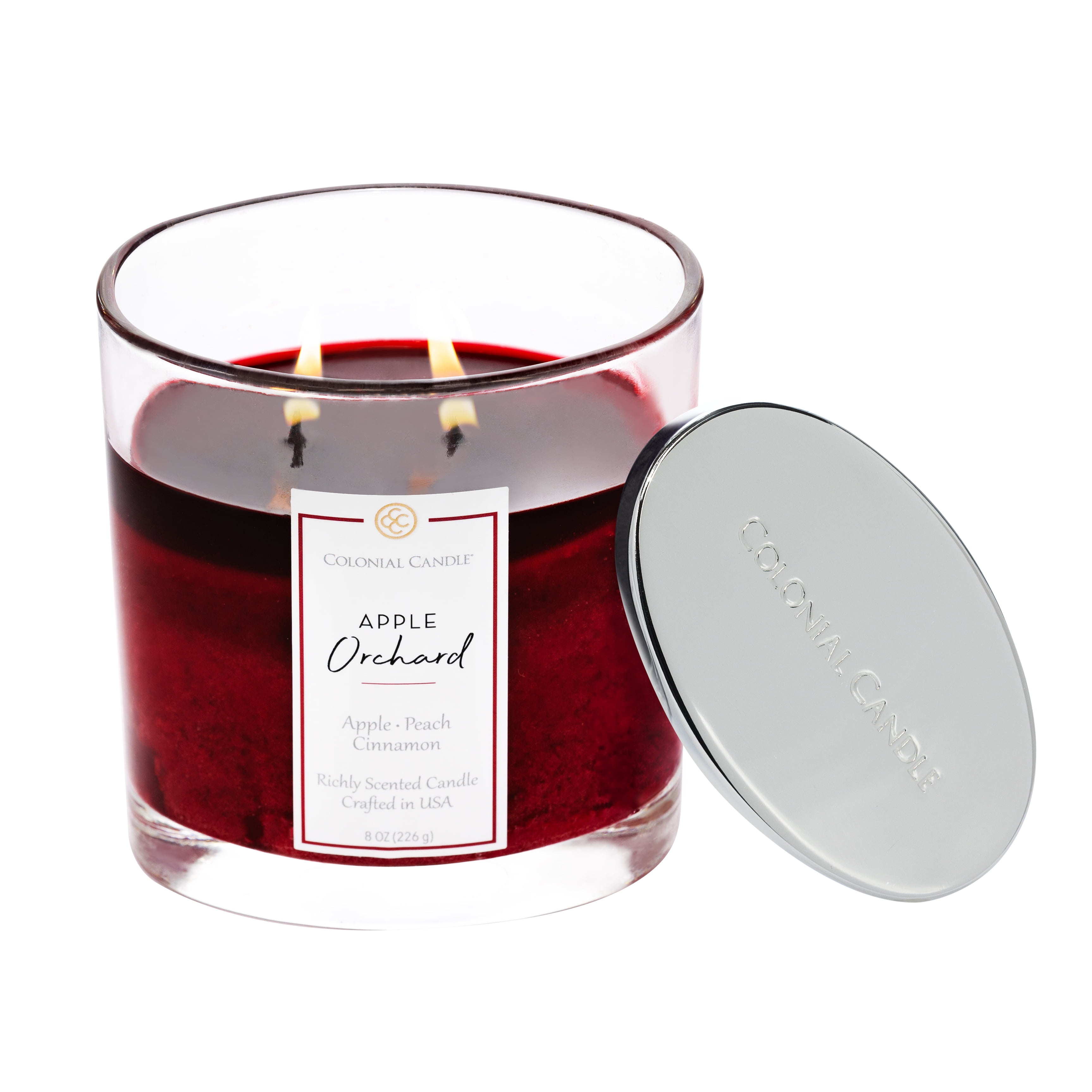 Colonial Candle Apple Orchard Signature Oval Scented Jar Candle, 2 Wick ...