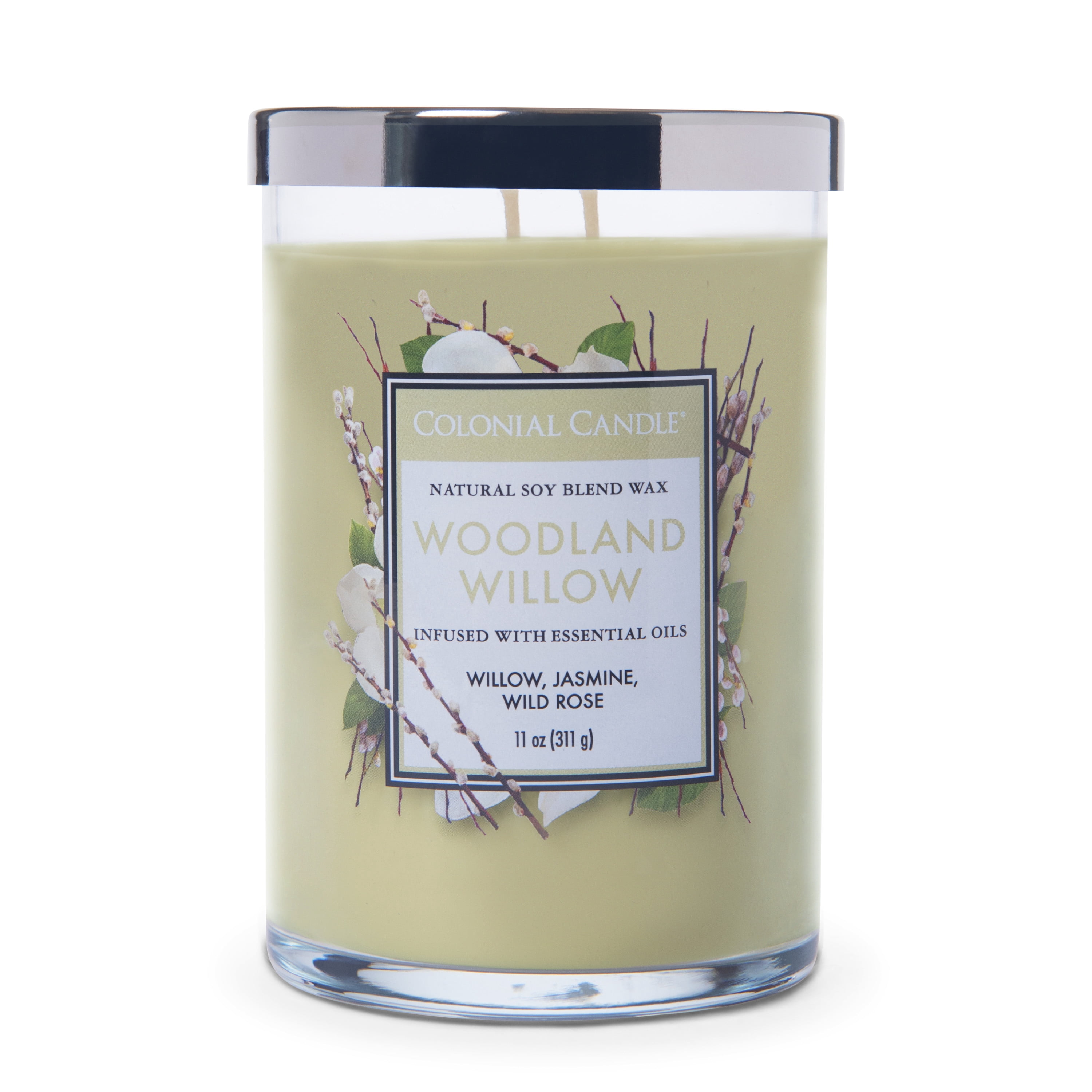 Colonial Candle Classic Woodland Willow Scented Candle, 2 Wick, 11 oz ...