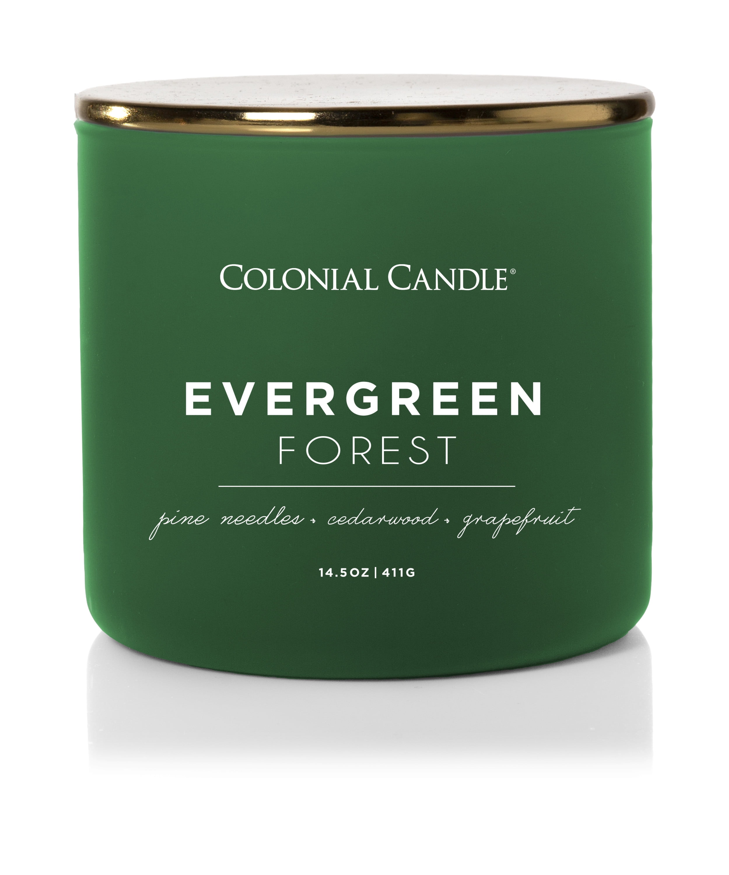 Colonial Candle Evergreen Forest 14.5 oz 3 Wick Candle, Green - Walmart.com