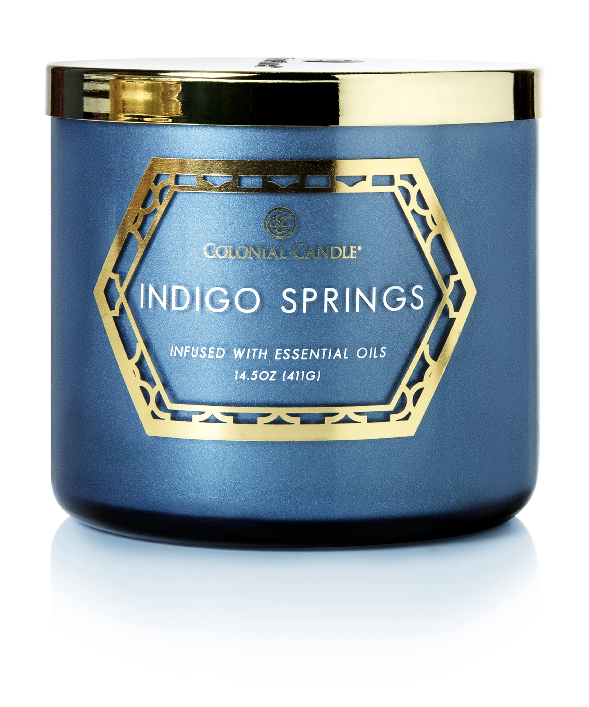 Colonial Candle Indigo Springs 3 Wick Candle Oasis Fragrance - Walmart.com