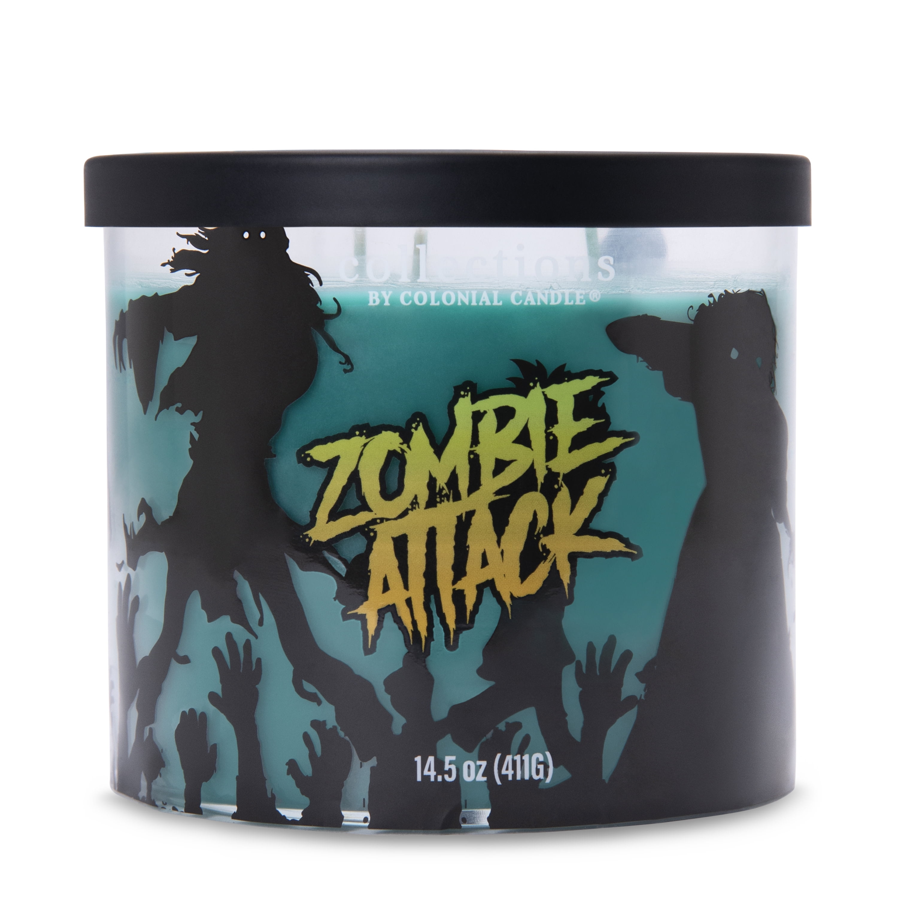 Colonial Candle Zombie Attack 14.5Oz 3 Wick Candle, Blue - Walmart.com