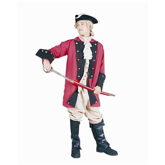 Colonial Captain Costume - Red - Size Adult Standard - Walmart.com