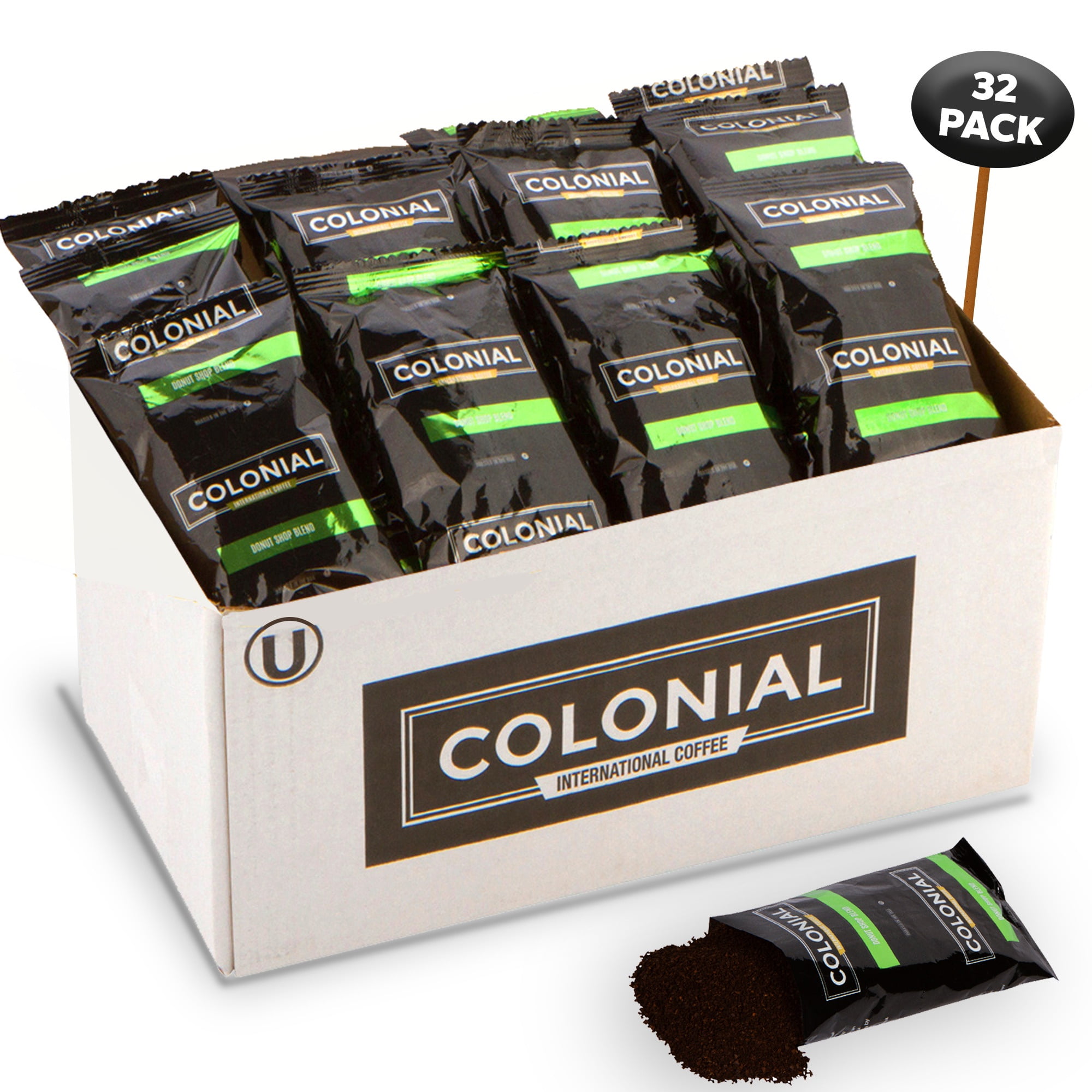 Colonial Coffee Packets, Pre Ground Coffee Packs, Donut Shop Blend ...
