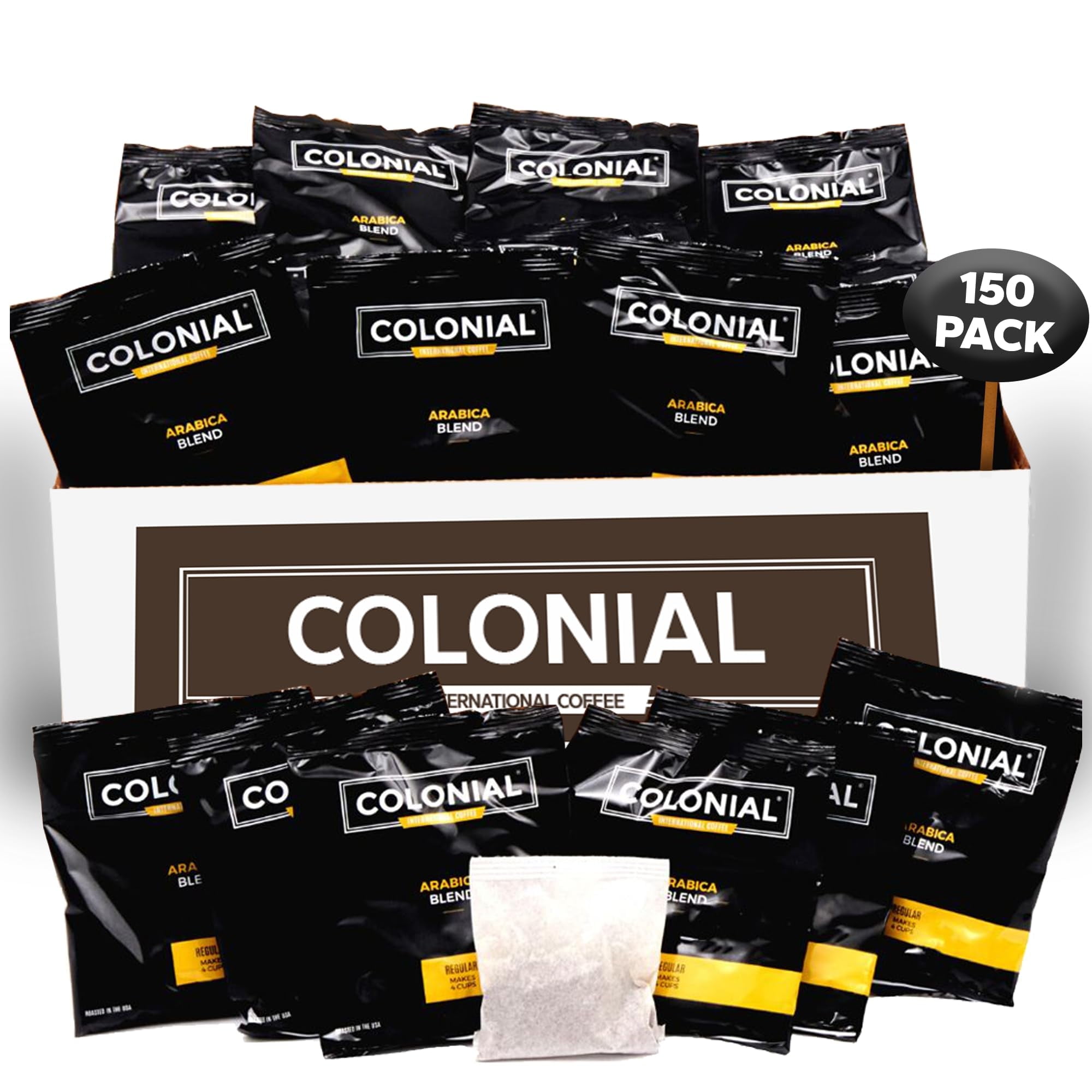 Colonial Coffee Roasters In-Room Hotel Ground Coffee Filter Portion ...