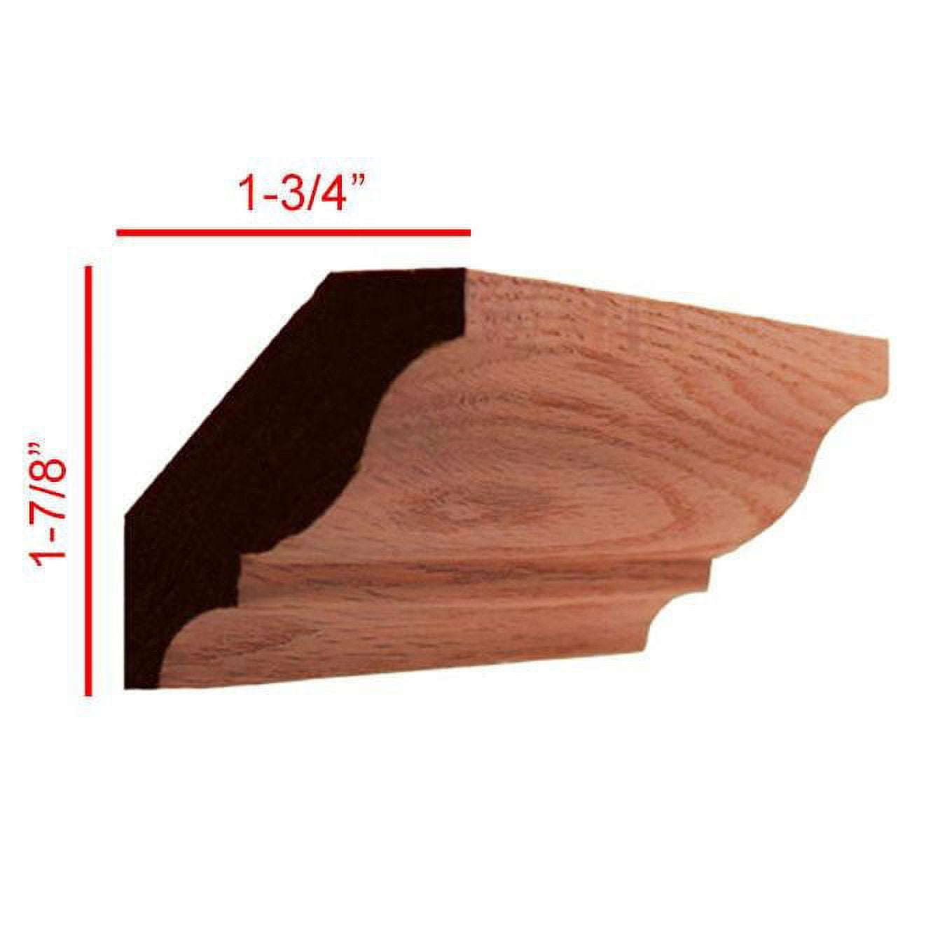 Colonial Crown Molding EWCR11, 3/4" x 2-5/8", Red Oak, 95" - Walmart.com
