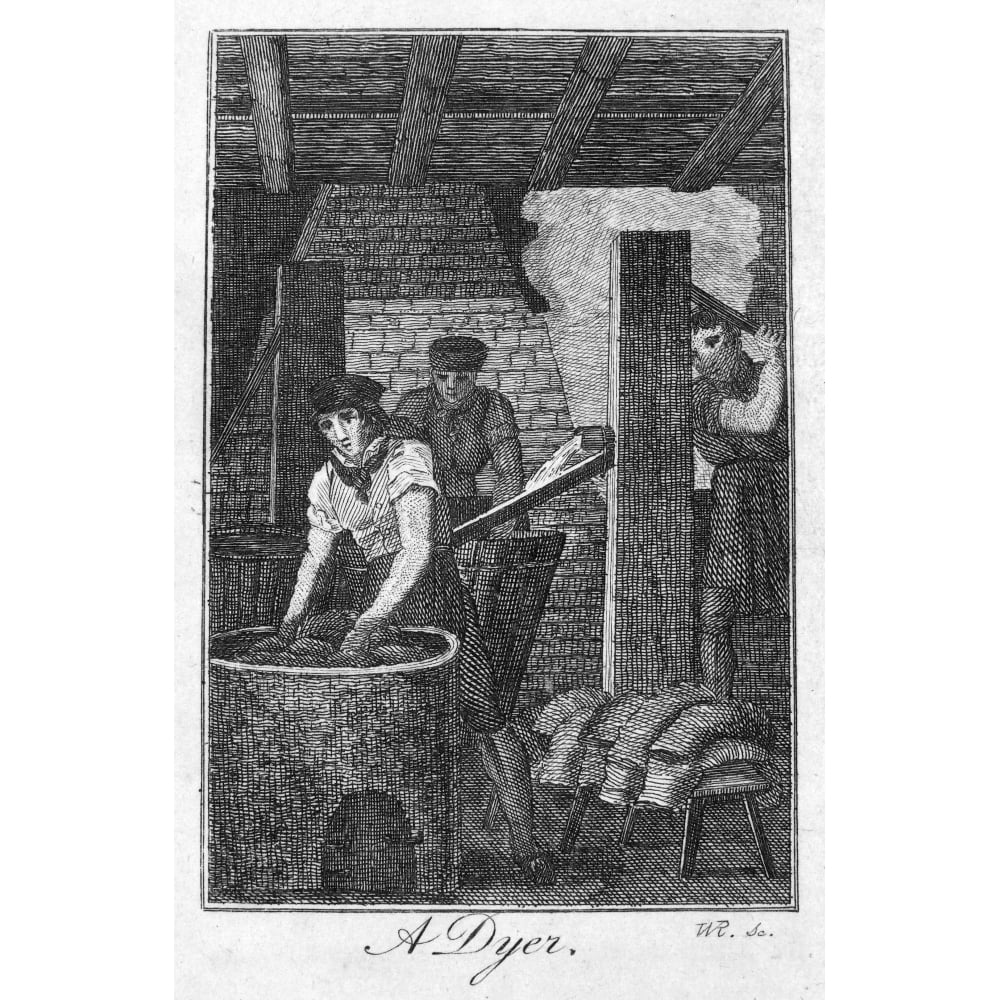 Colonial Dyer. Na Colonial American Dyer Assisted By Indentured ...