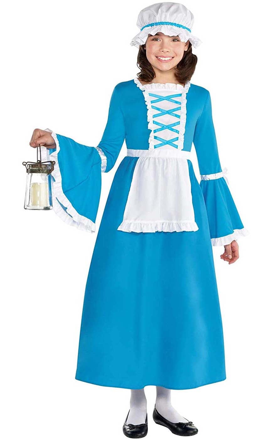 Child American Colonial Girls Costume Extra Large - Walmart.com