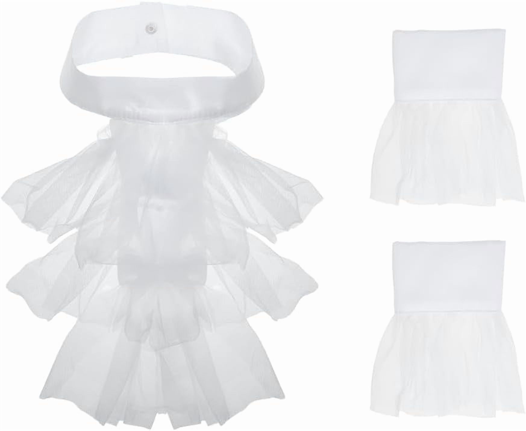 Colonial Lace Jabot Cuffs Set Costume Accessory Polyester Detachable ...