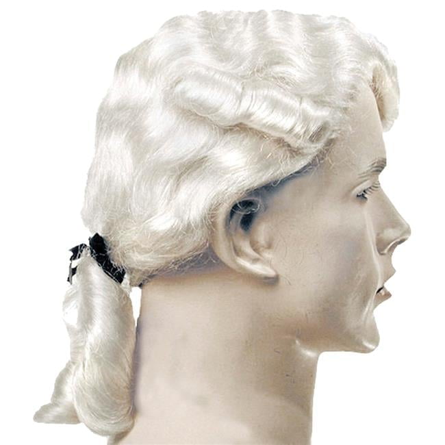 Colonial Man Aristoc Costume Wig - White - Walmart.com