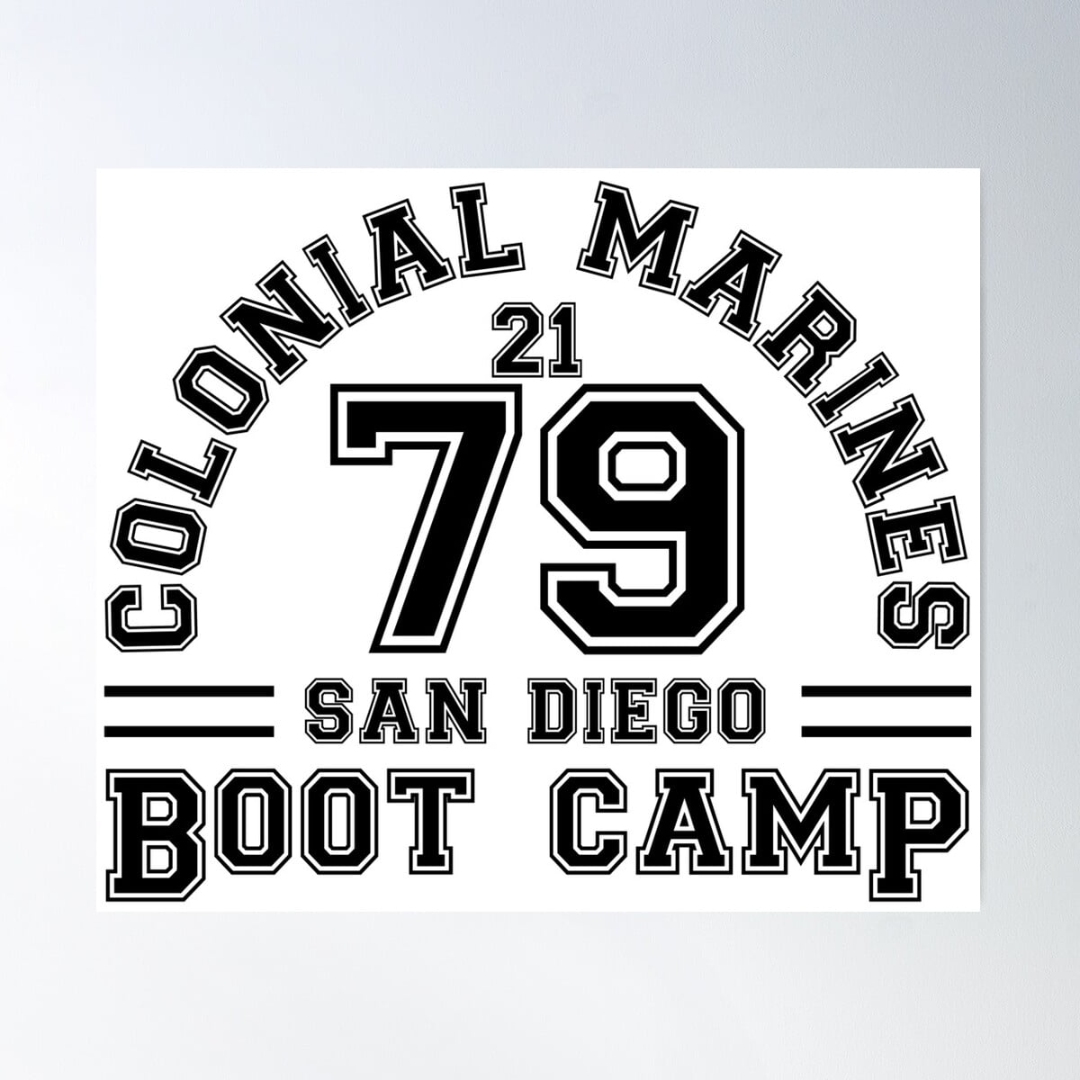 Colonial Marines Bootcamp Poster Wall Art, Modern Wall Decor For Living ...