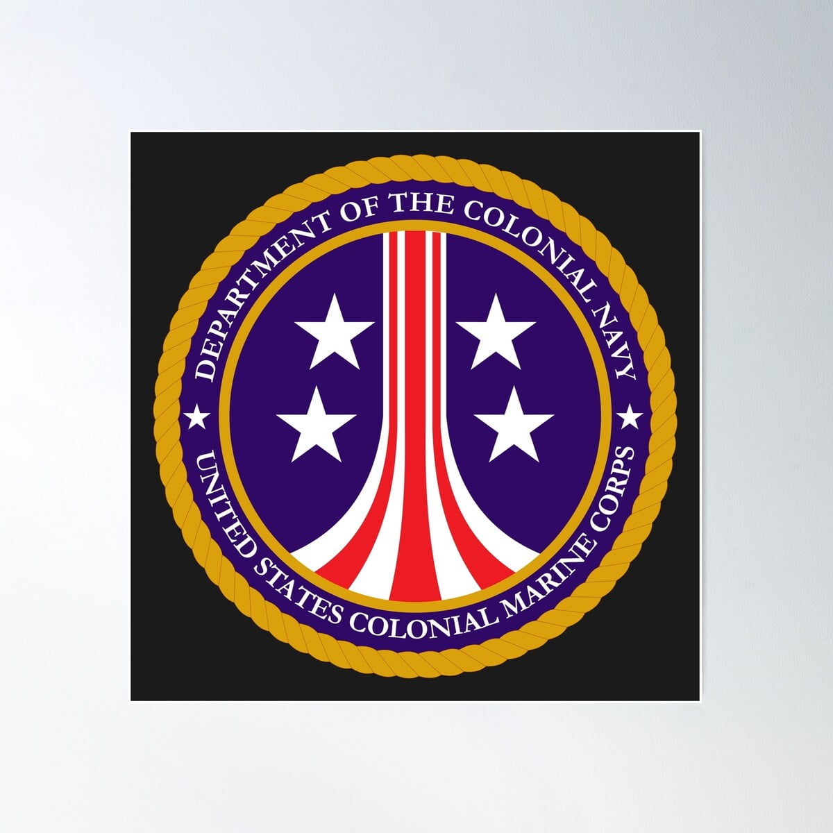Colonial Marines Emblem (Full Size) Poster Wall Art, Modern Wall Decor ...