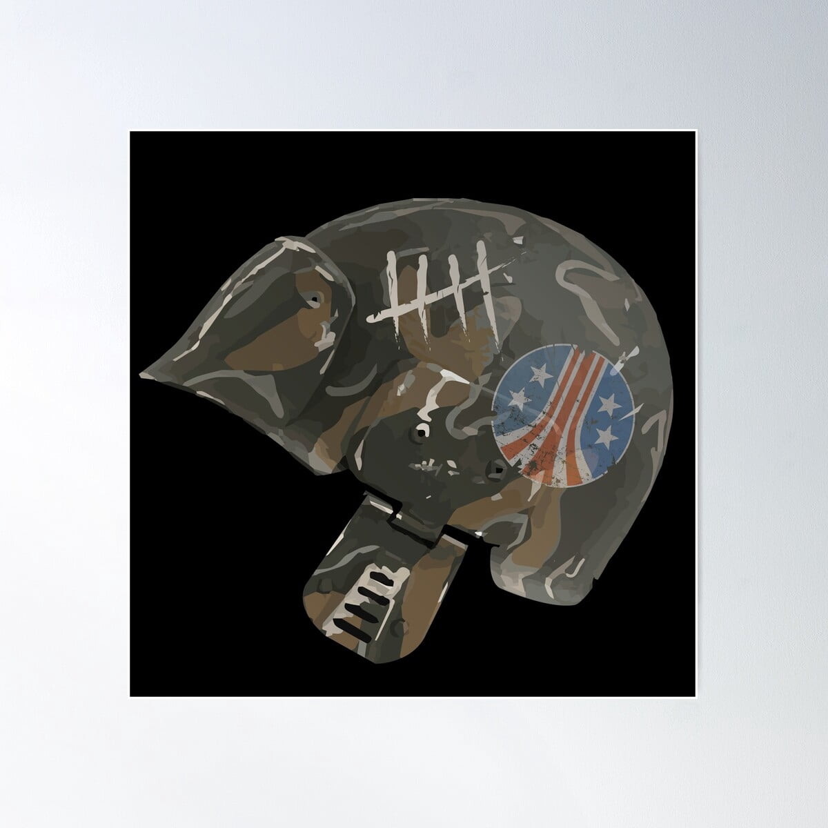 Colonial Marines Helmet Poster Wall Art, Modern Wall Decor For Living ...