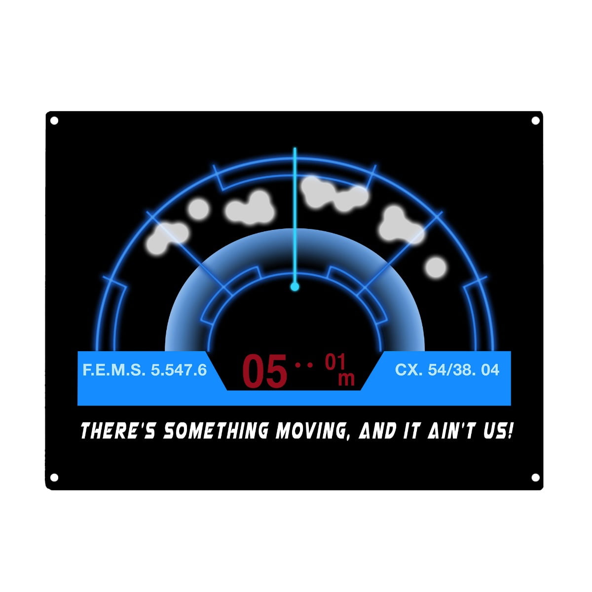 Colonial Marines Motion Tracker Aluminum Sign - Walmart.com