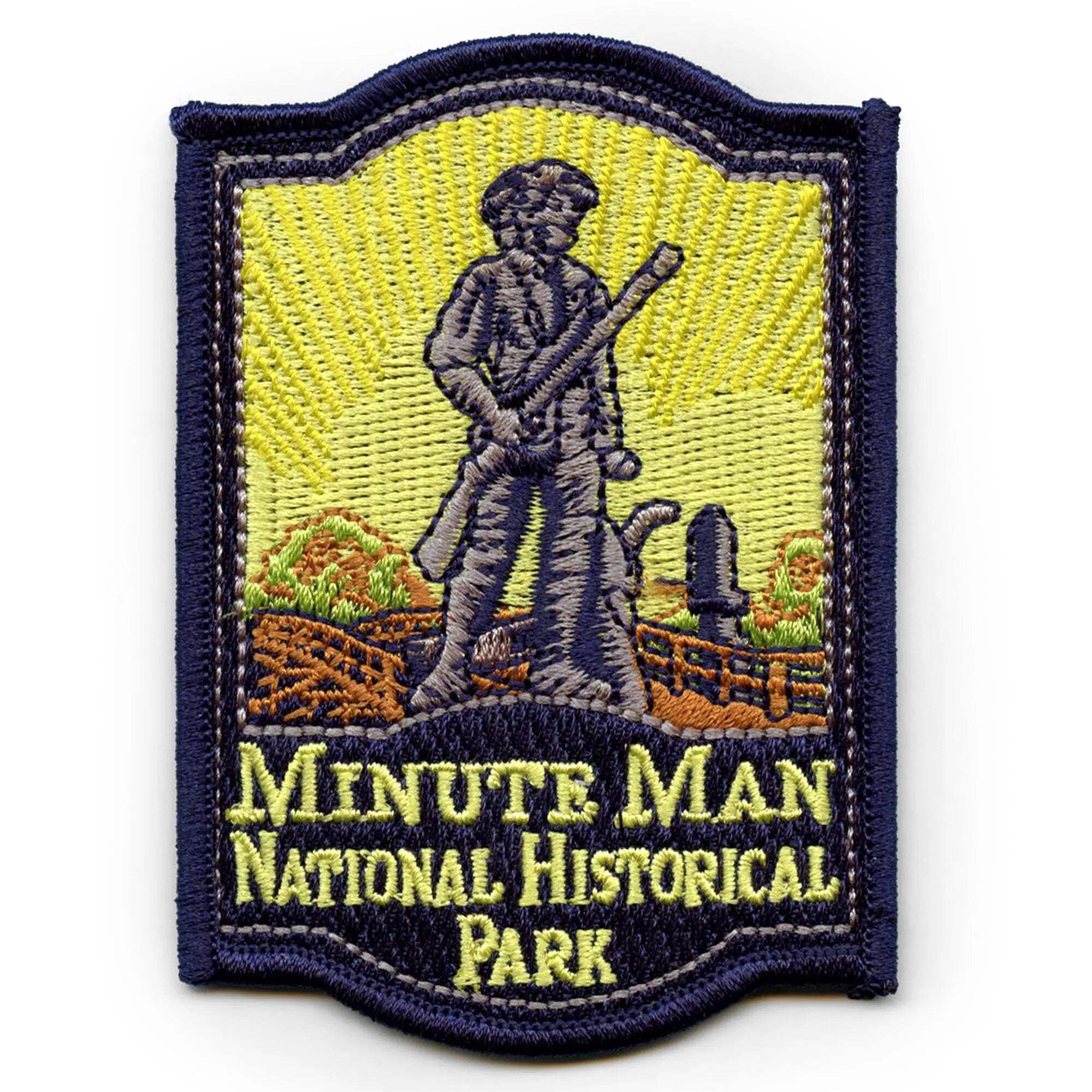 Colonial Militia Men Patch World Travel Battle Embroidered Iron On ...