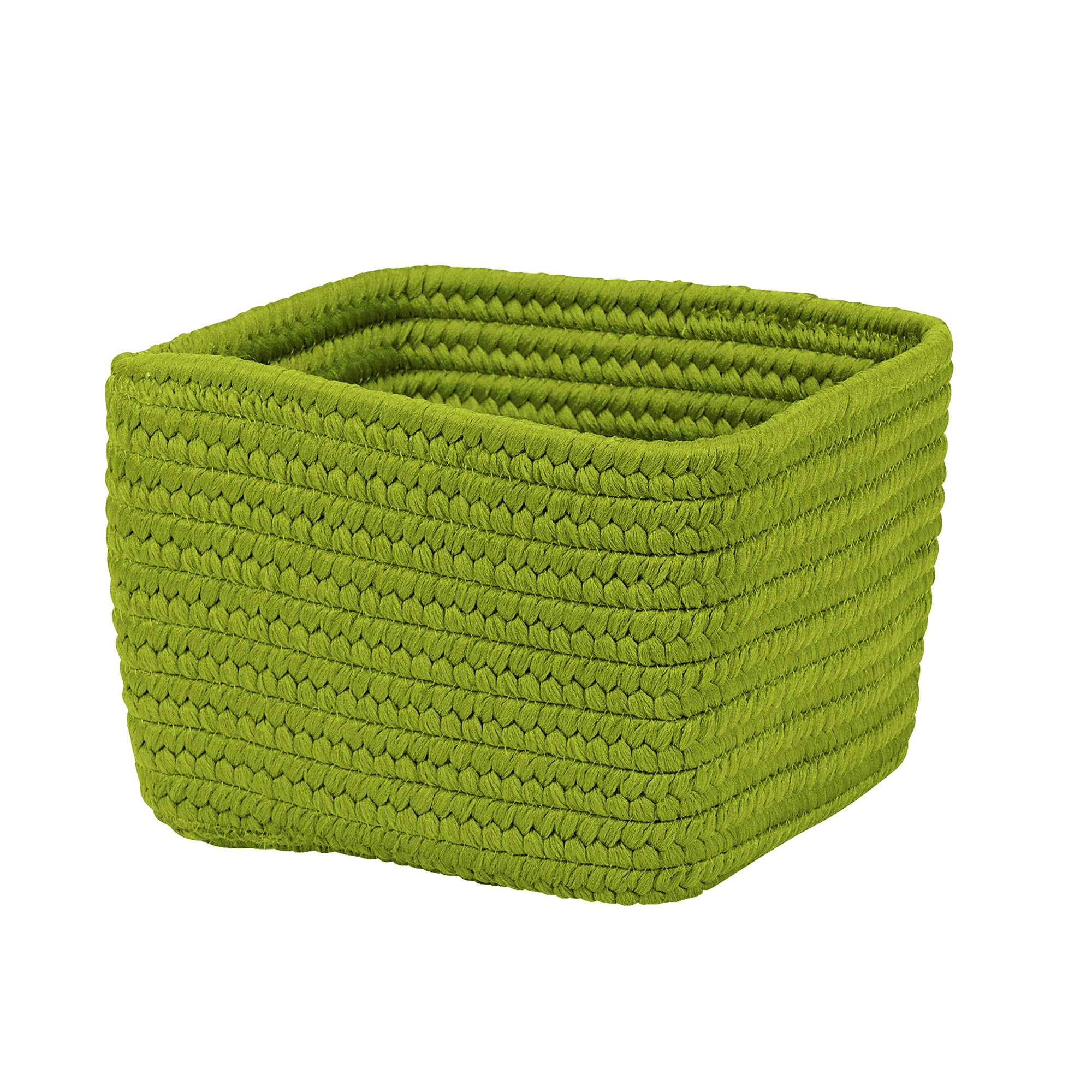 Colonial Mills 10" Neon Green Handmade Braided Basket - Walmart.com
