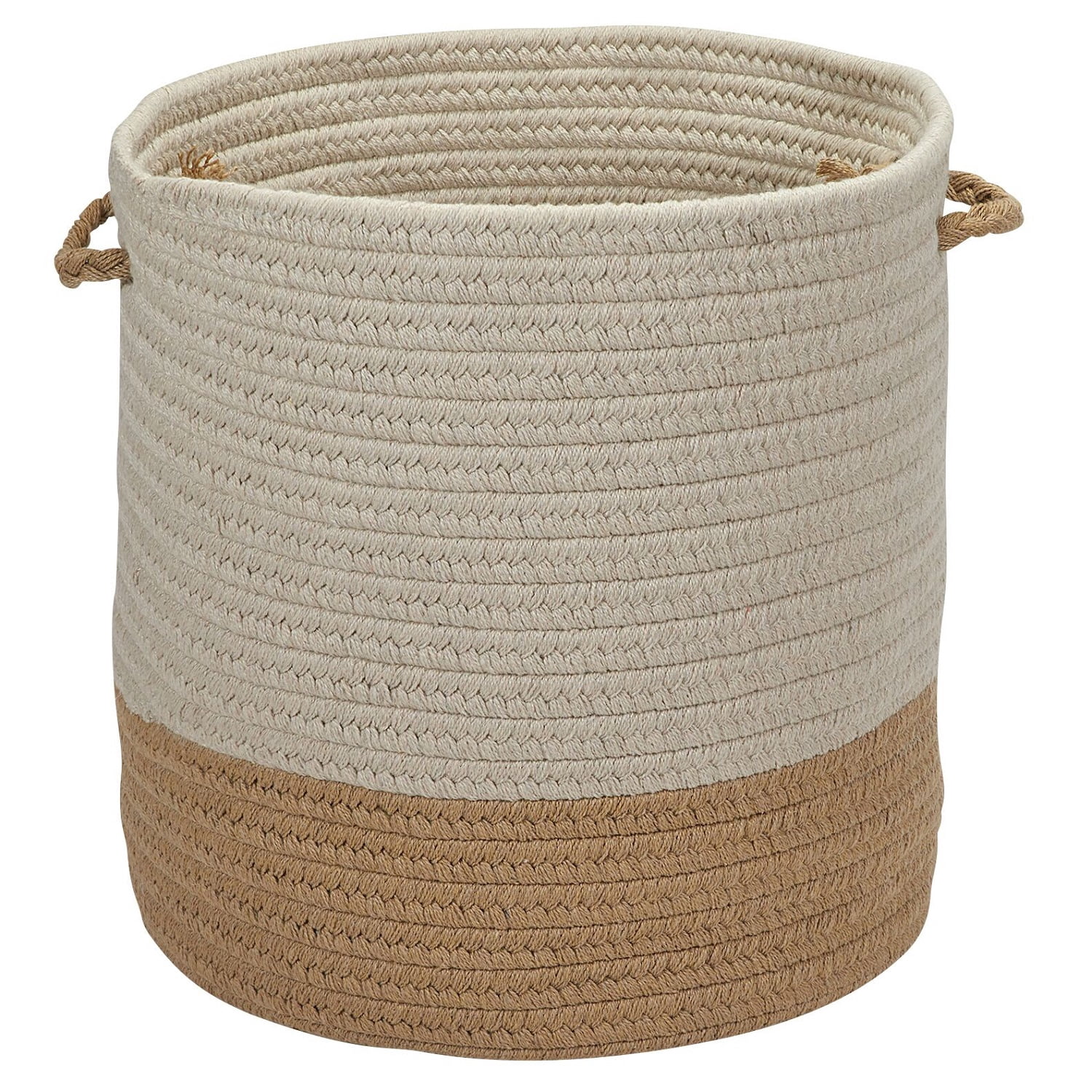 Colonial Mills 11" Wheat Brown and Beige Handmade Braided Basket ...
