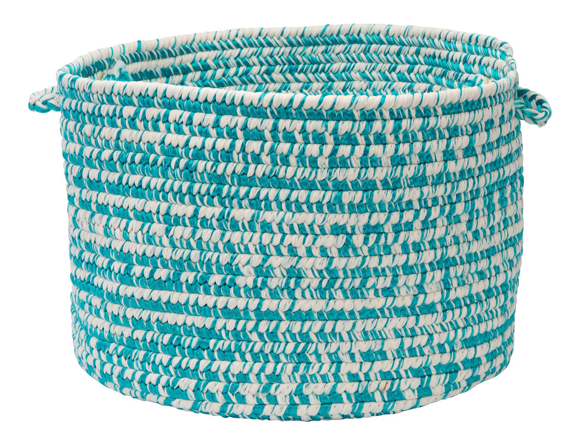 Colonial Mills 14" Aquatic Blue Rustic Round Storage Basket - Walmart.com