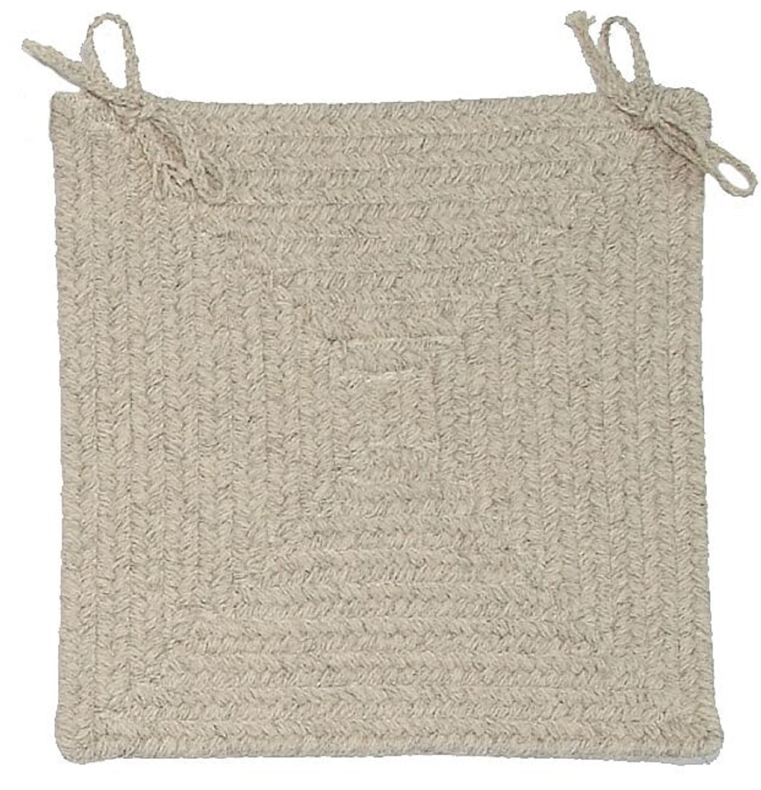 Colonial Mills 15" Solid Gray Handmade Reversible Chair Pad - Walmart.com