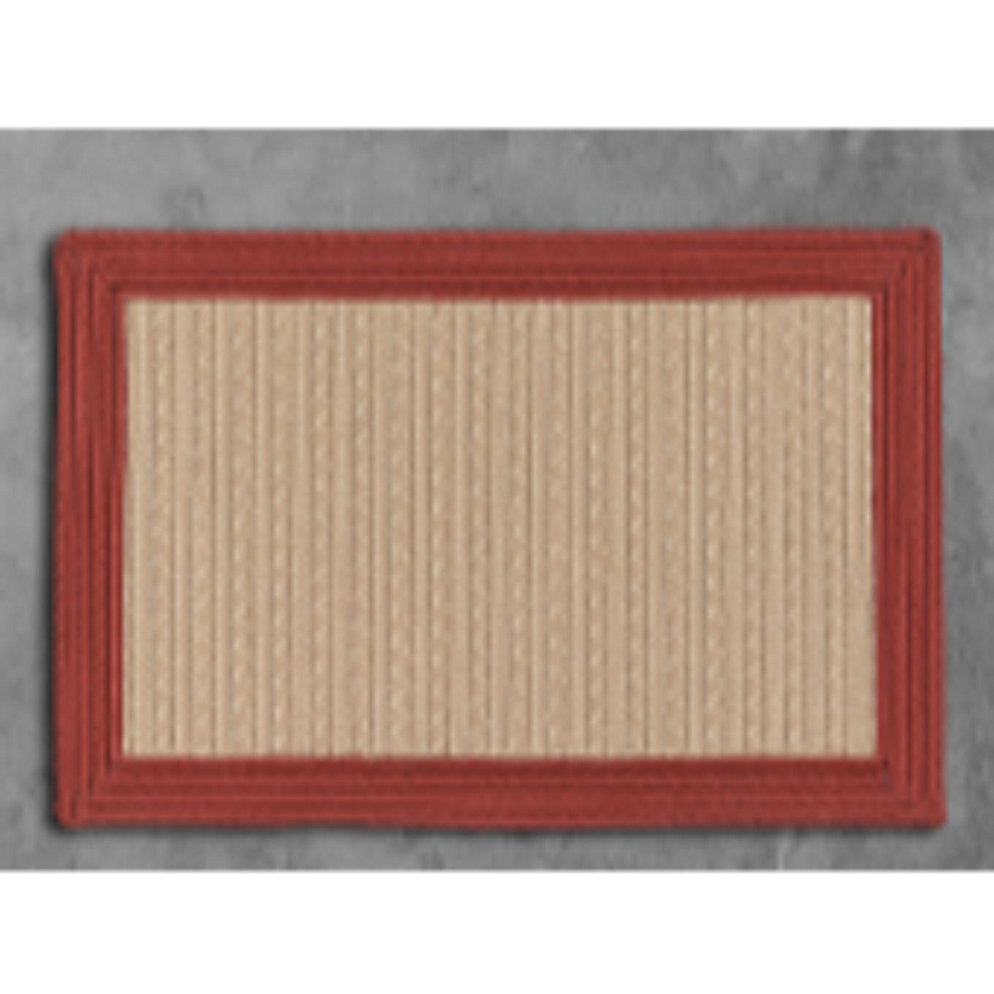Colonial Mills 17" Brick Red and Beige Contemporary Outdoor Rug Sample ...