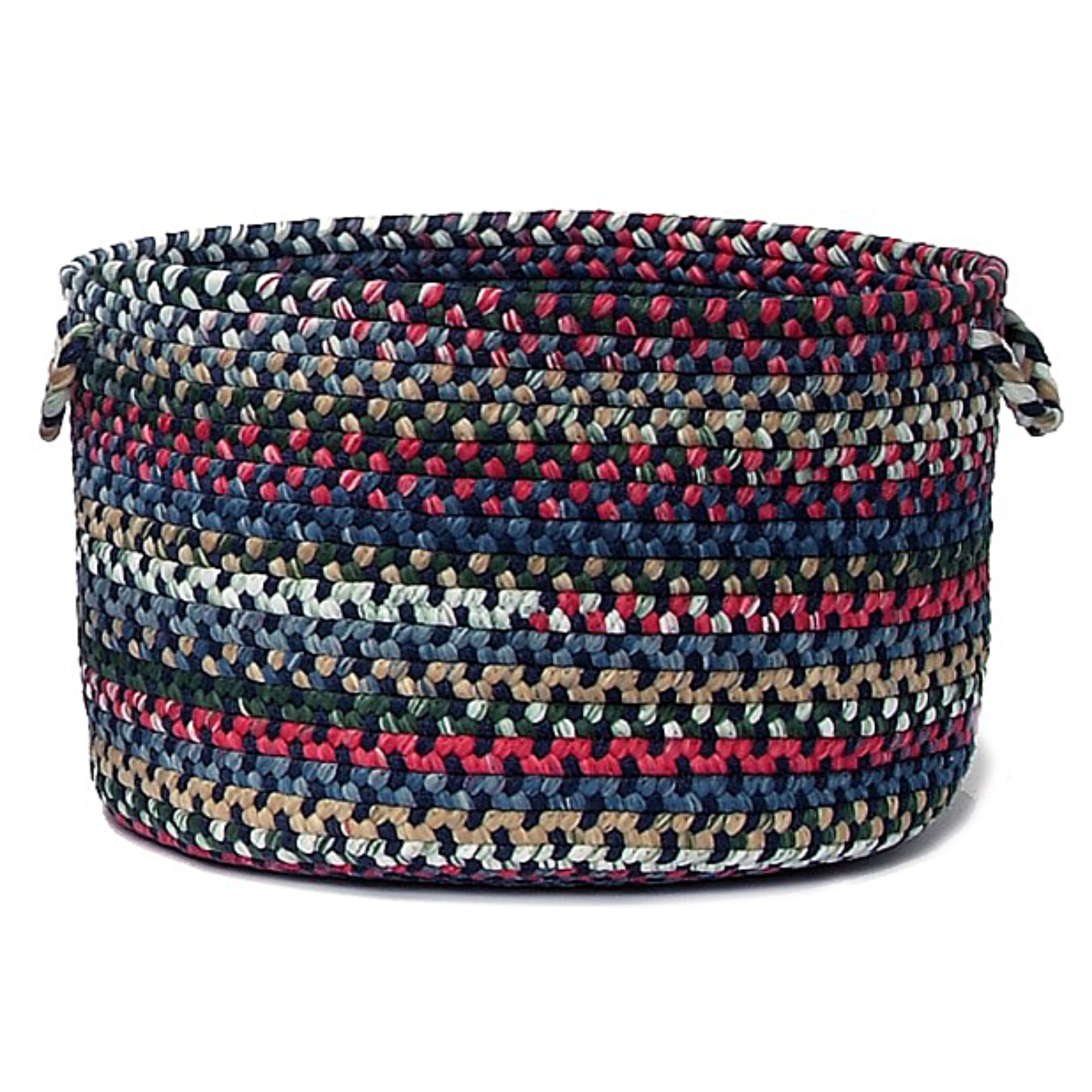 Colonial Mills 17" Pink and Blue traditional Style Handmade Braided ...