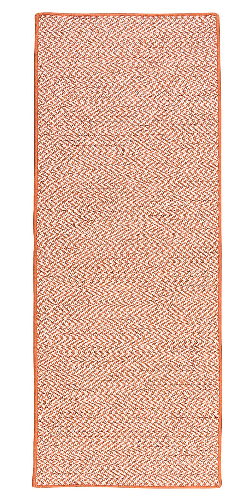 Colonial Mills 2.5' x 5' Orange and White Reversible Rectangular ...