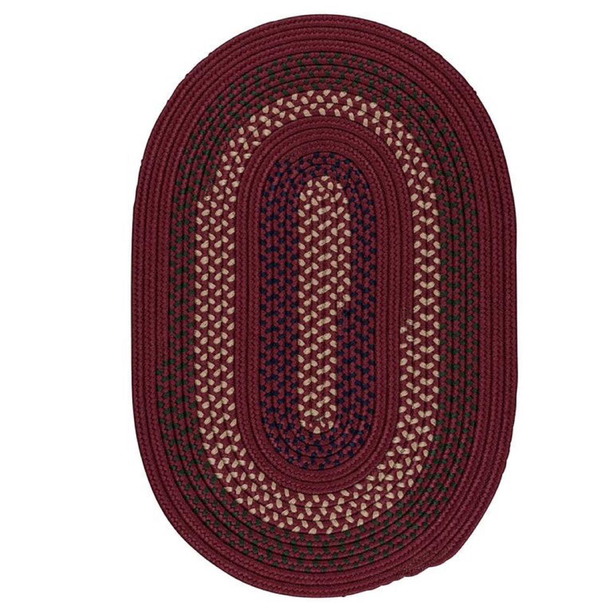 Colonial Mills 2' x 5' Russet Red Handmade Reversible Oval Runner Rug ...