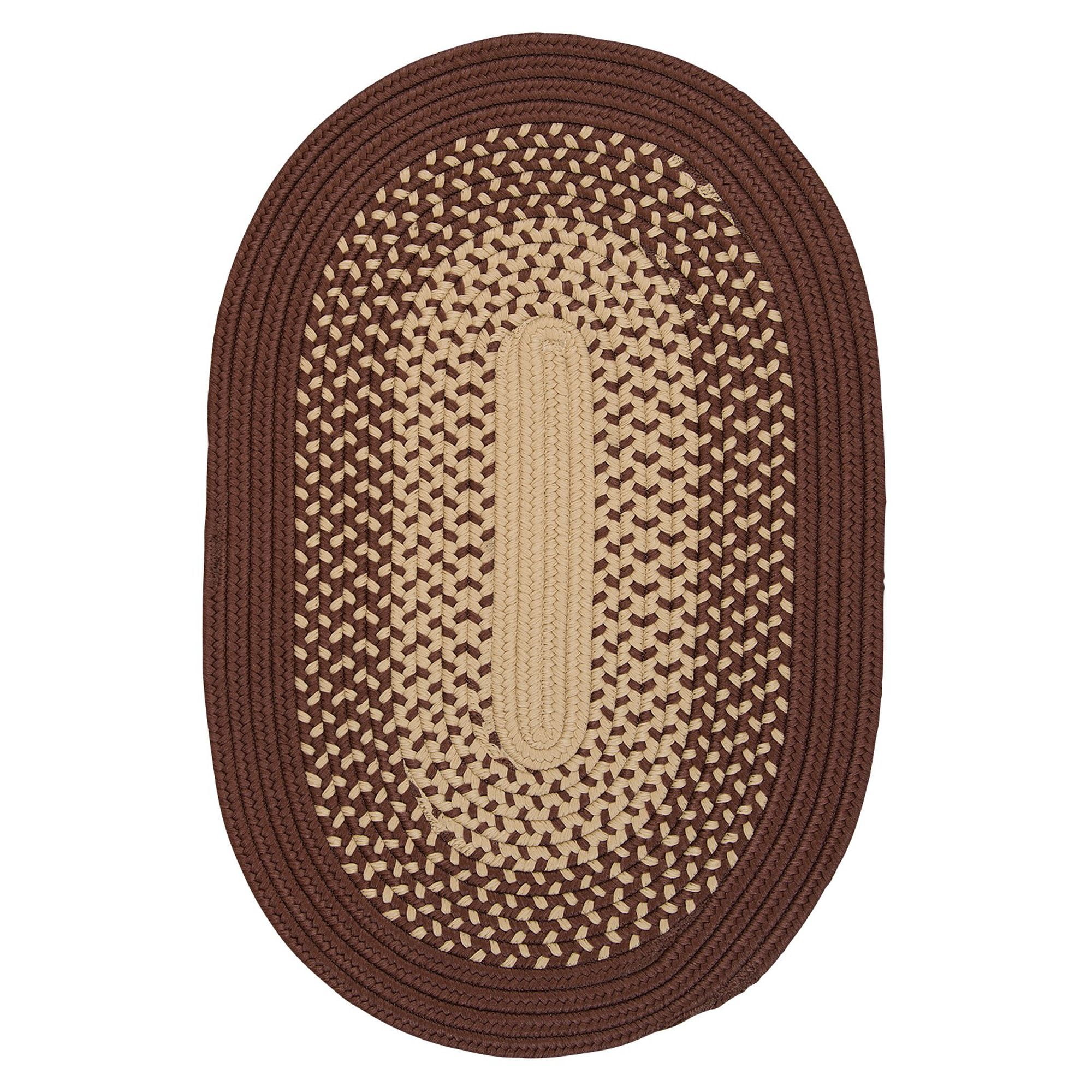 Colonial Mills 3.5' x 5.5' Brown and Beige All Purpose Handcrafted ...