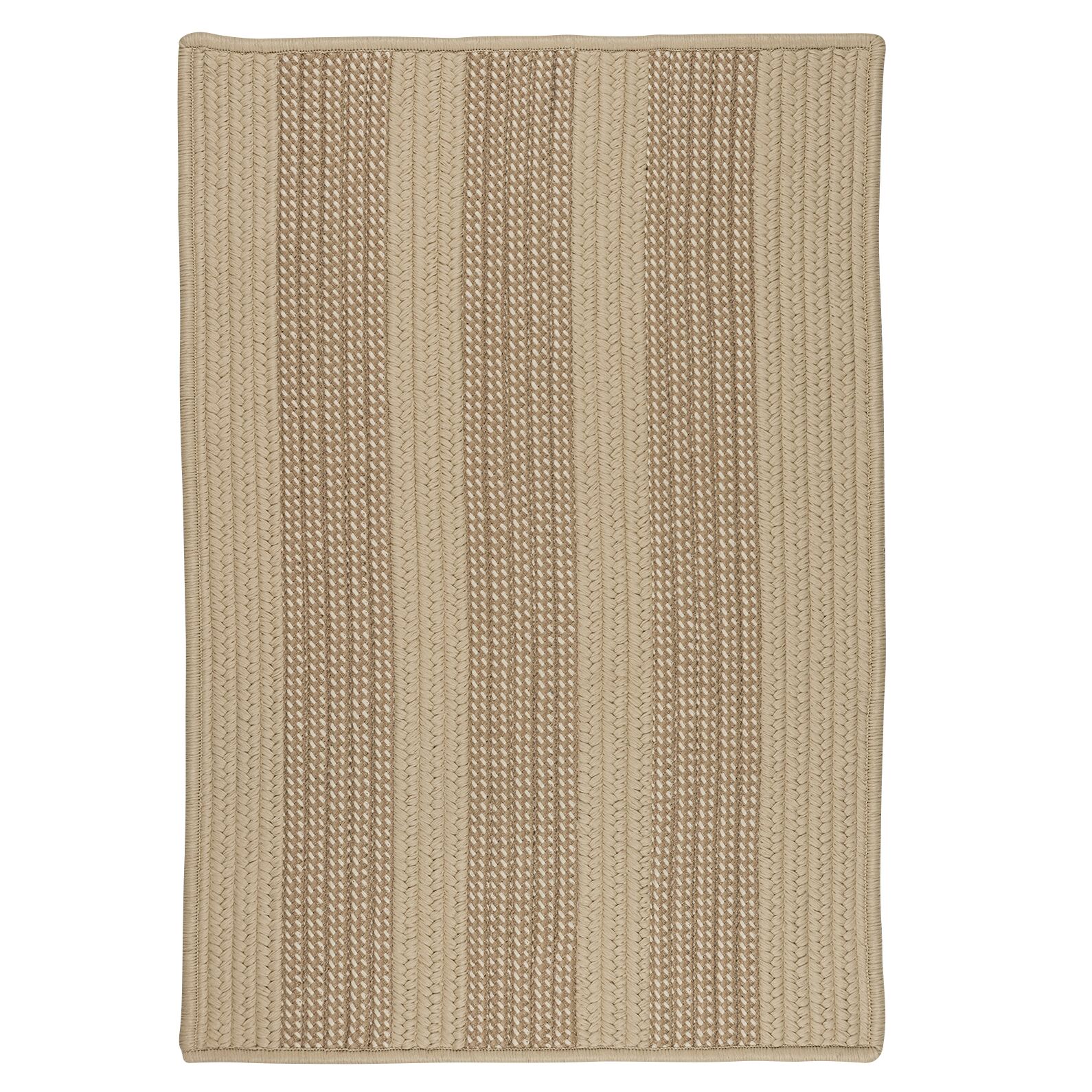 Colonial Mills 7'x9' All-Purpose Beige Handcrafted Rectangular Braided ...