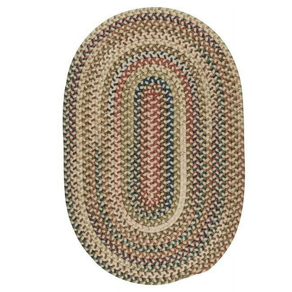 Colonial Mills 9 x 12 ft. Cedar Cove Braided Rug - Natural - Walmart.com