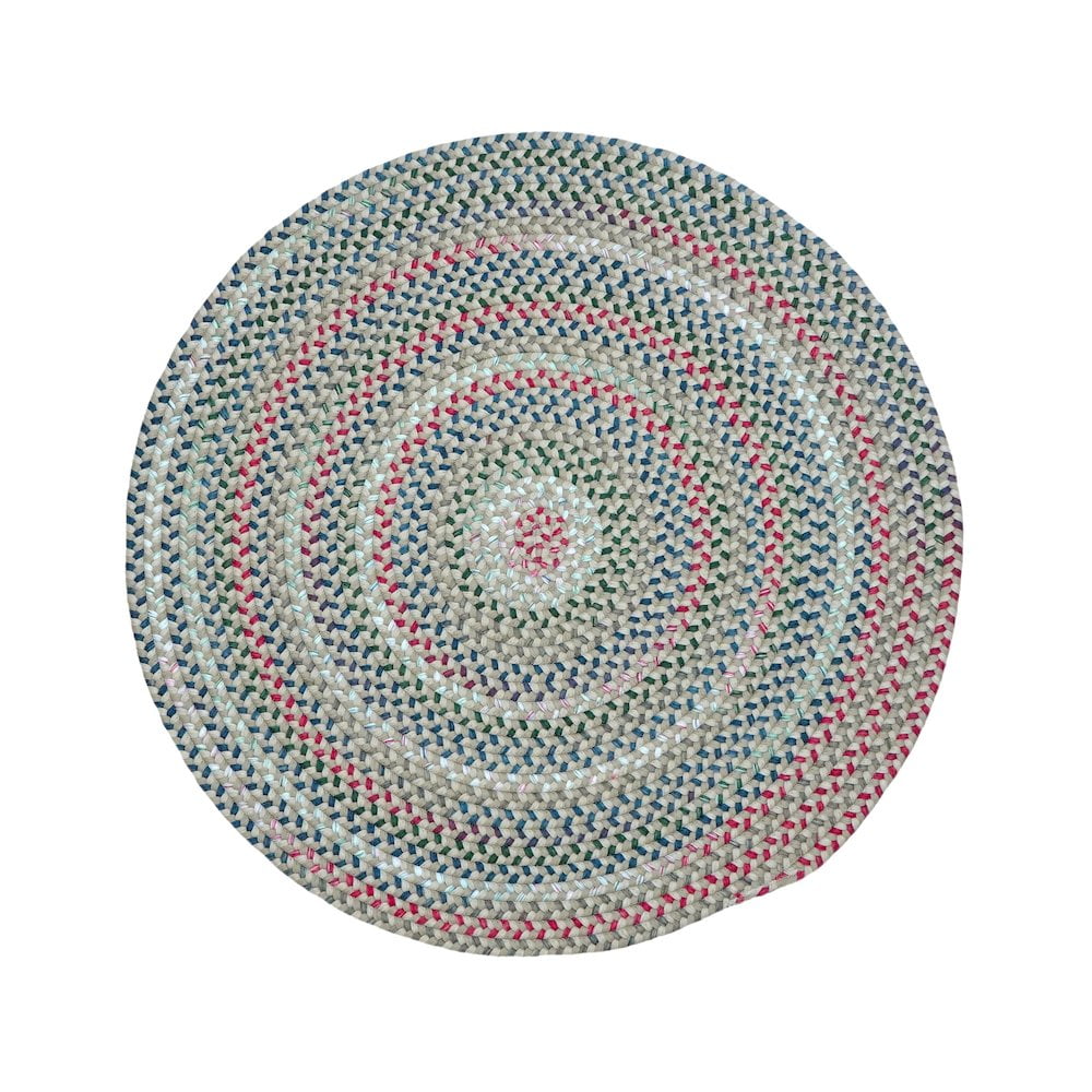 Colonial Mills Ashland Braid Round - Natural Multi 7x7 - Walmart.com
