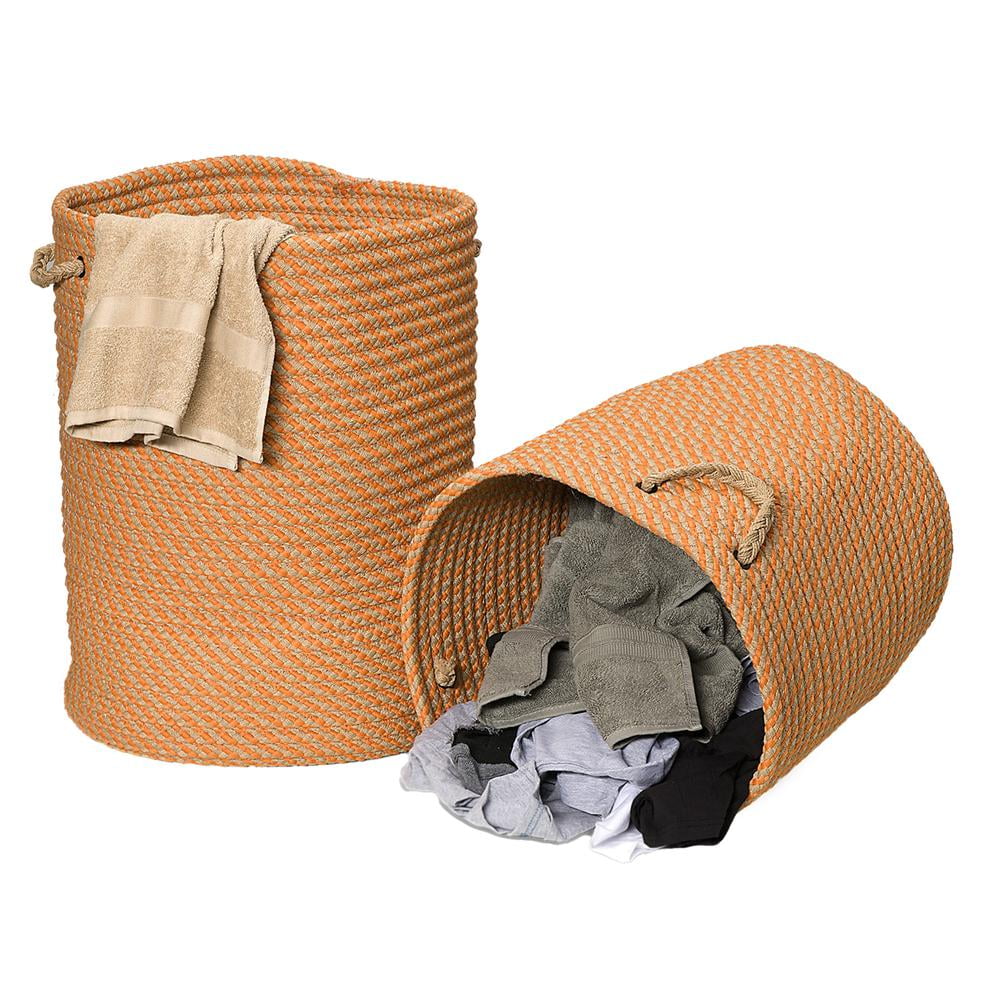 Colonial Mills Cabana Woven Hampers - Orange 15"x15"x18" - Walmart.com