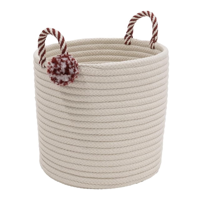 Colonial Mills Candy Cane Basket - Red 16"x16"x10" - Walmart Business ...