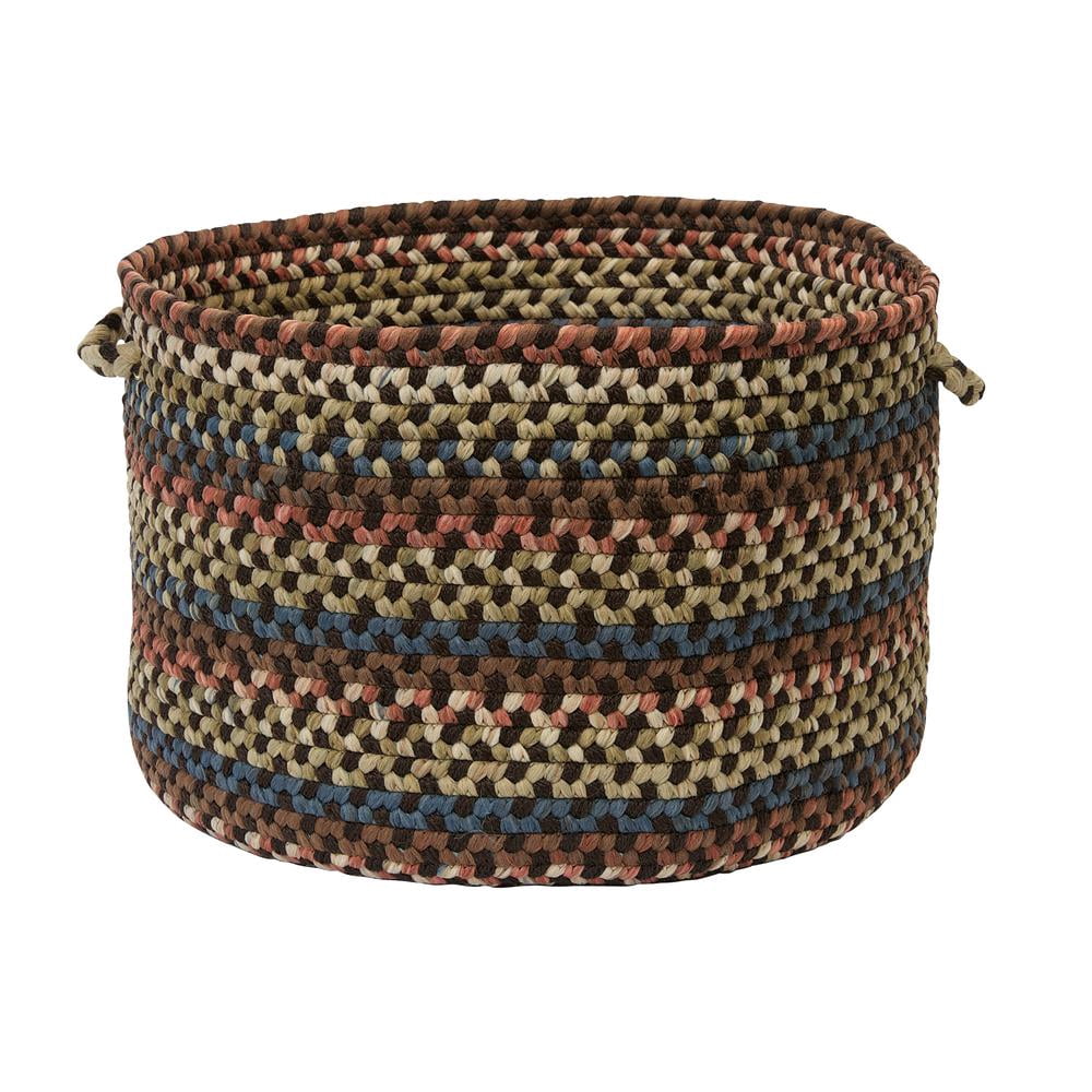CV89A014X010 Cedar Cove - Dark Brown 14"x14"x10" Basket, 65% Nylon/35% ...