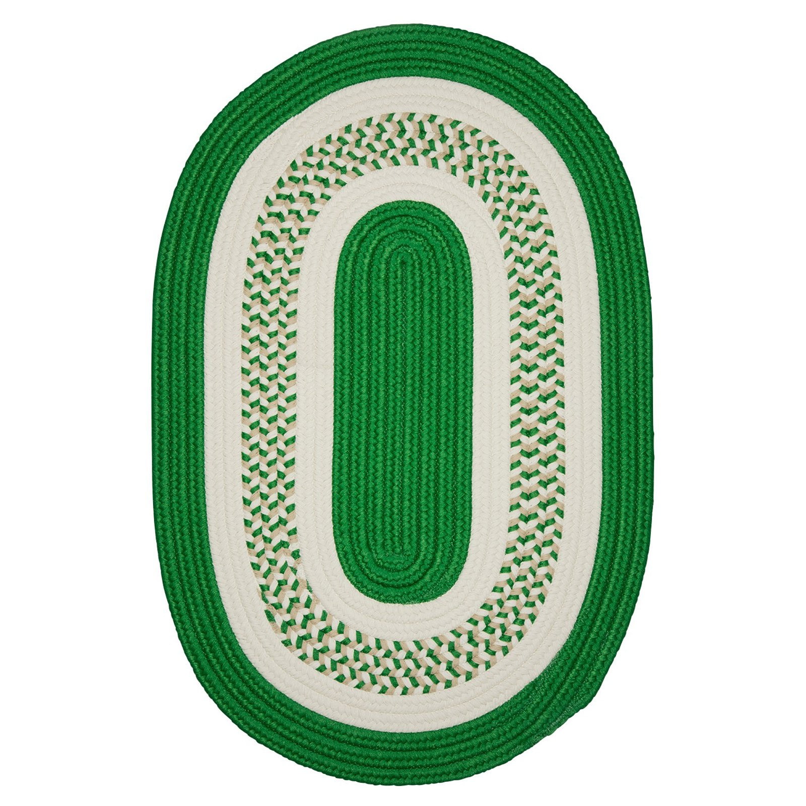Colonial Mills NT63R036X060 3 x 5 ft. Crescent Braided Rug, Leaf Green ...