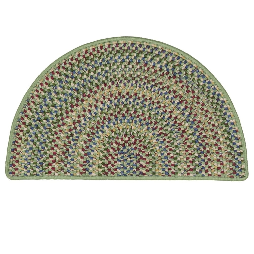 Colonial Mills Farmhouse Braided Machine Washable Hearth Rug Moss 1'6 ...