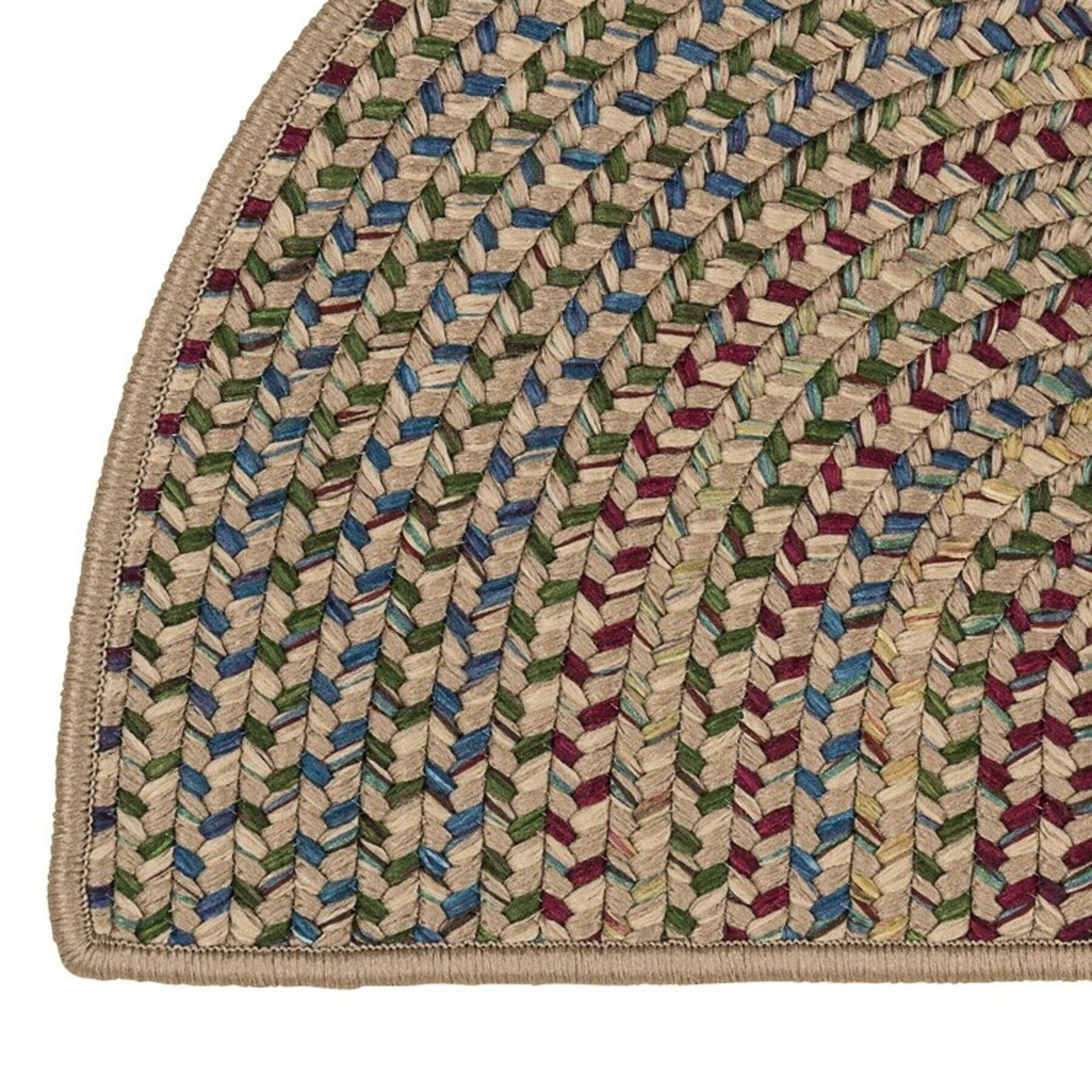 Colonial Mills Farmhouse Braided Machine Washable Hearth Rug Taupe 2'7 ...